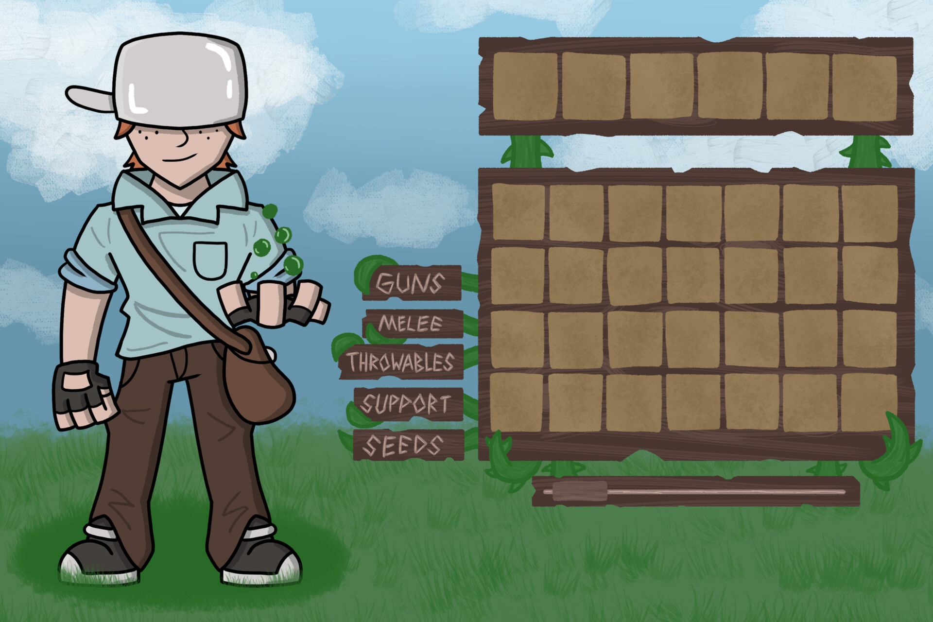 ArtStation - Plants Vs Zombies plant ops UI HUD