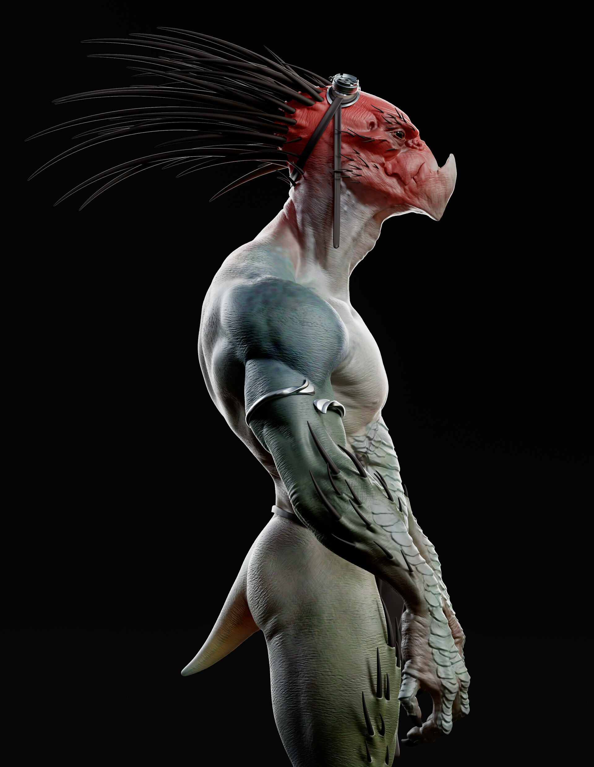 Lewis Ingall - Warhammer Kroot Carnivore - WIP