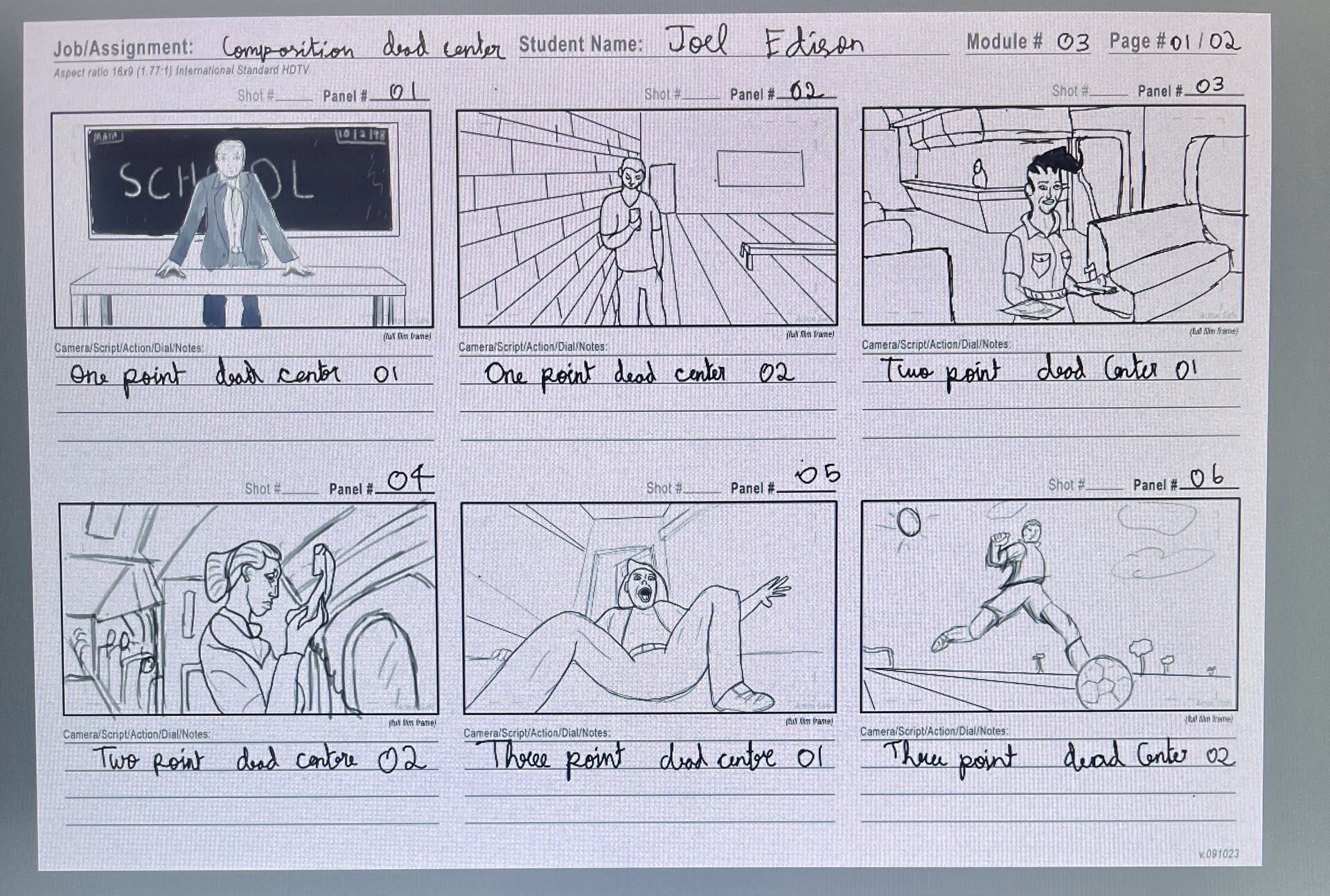 ArtStation - Dead Center Composition Storyboards