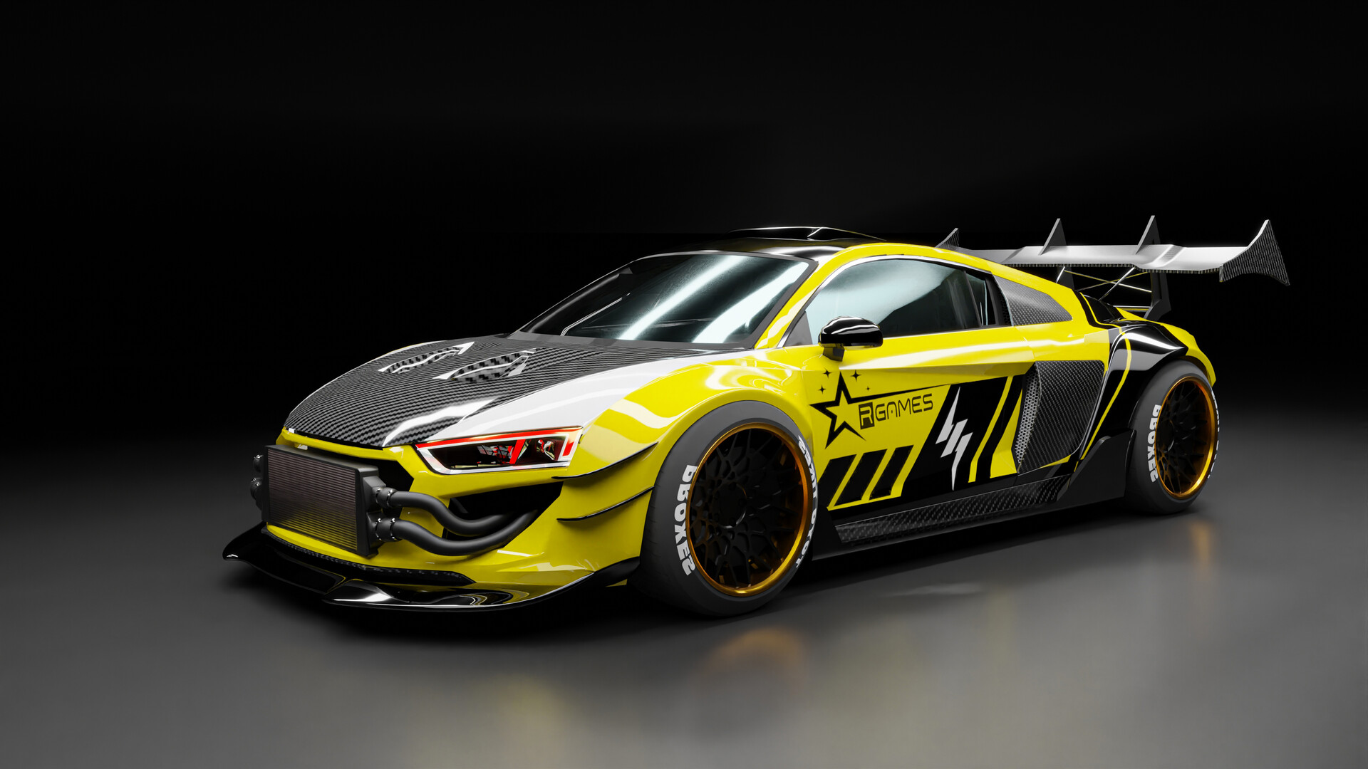 Munna (moon3d) - Audi R8 white body kit