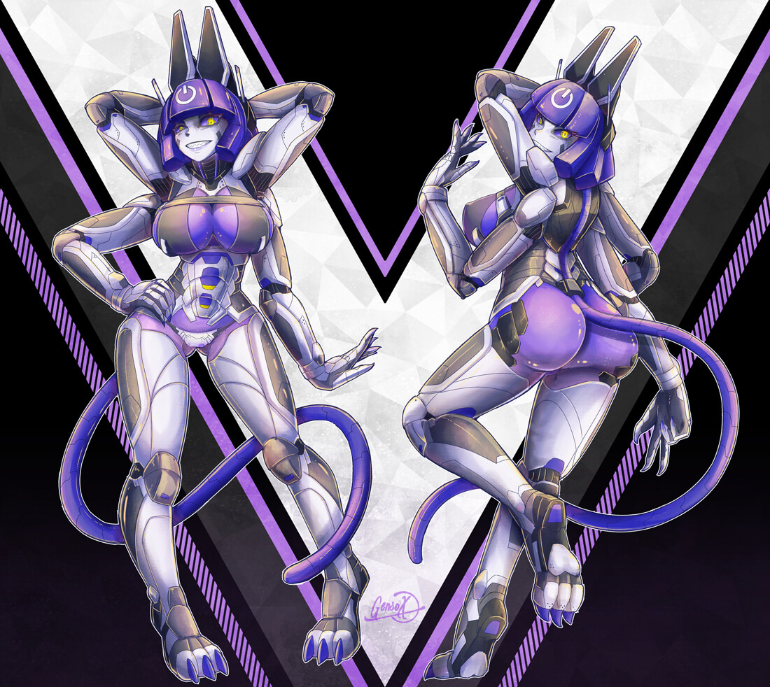 ArtStation - Mecha Cat Girl - Commission