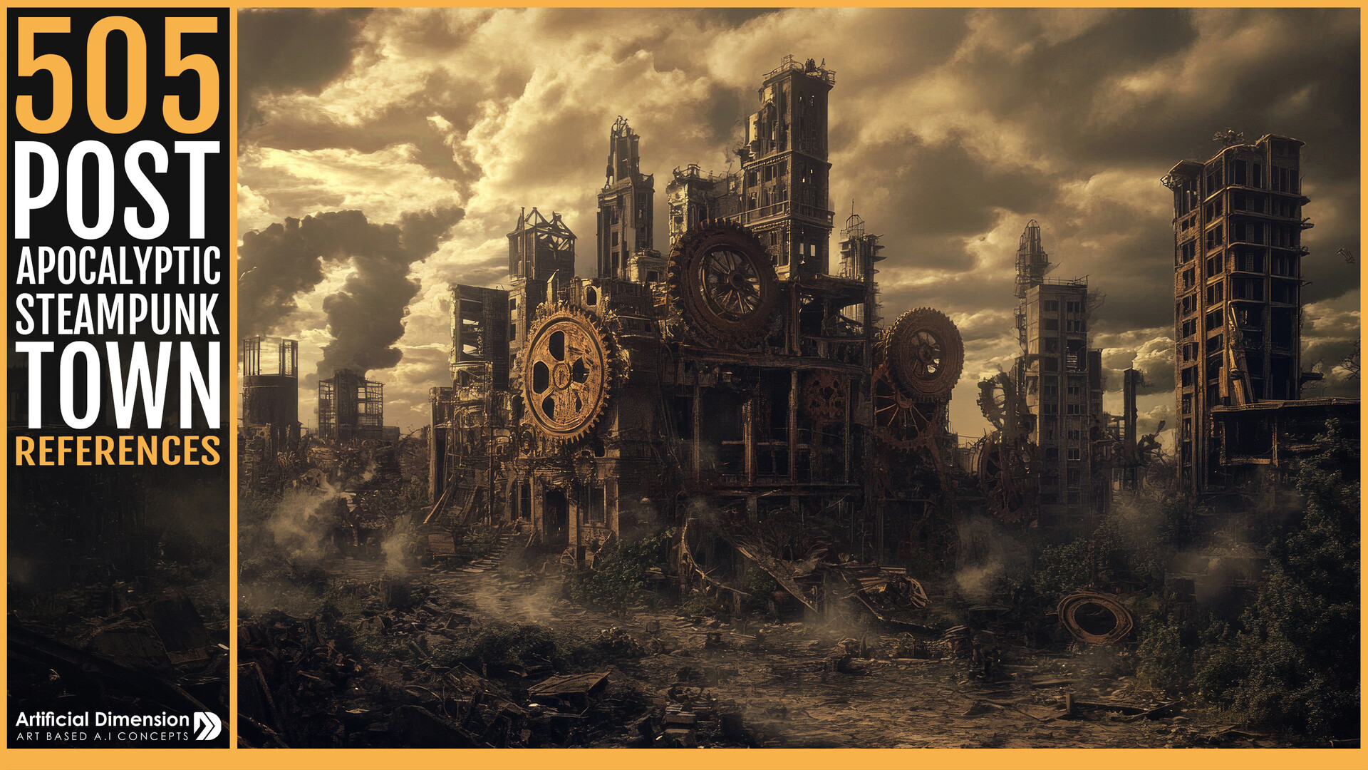 Artificial Dimension - 505 Post-Apocalyptic Steampunk Town