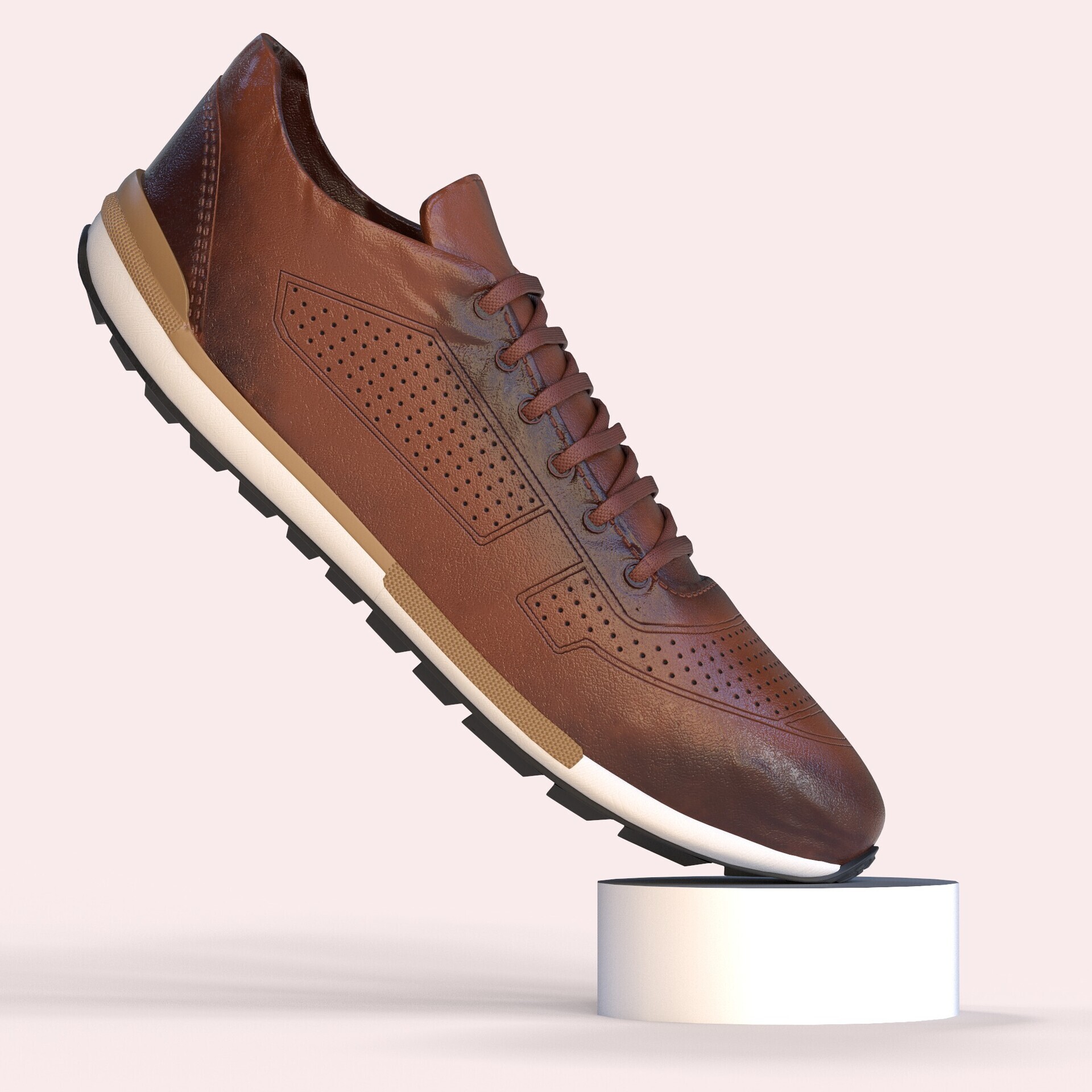 Shubham Chand - Leather Shoe - Product Visualization