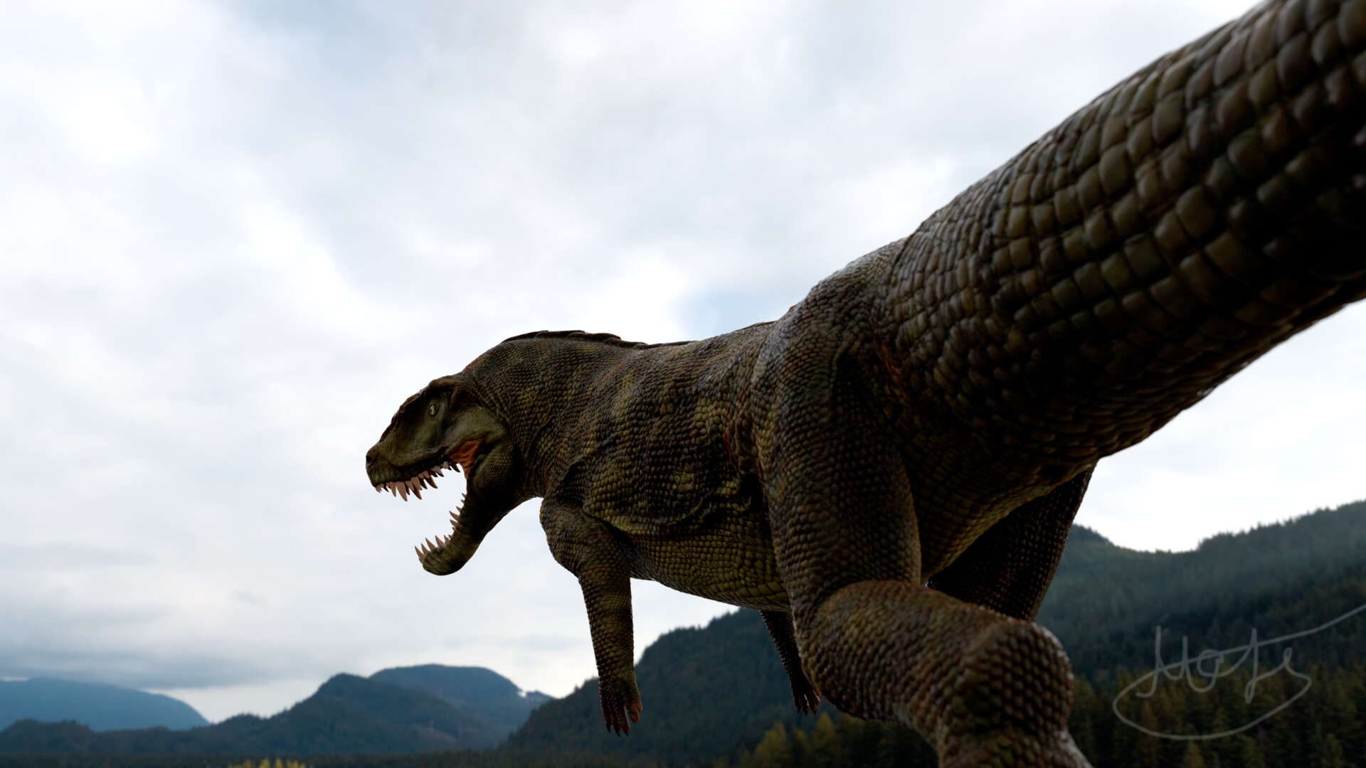 ArtStation - 3D model of postosuchus kirkpatricki