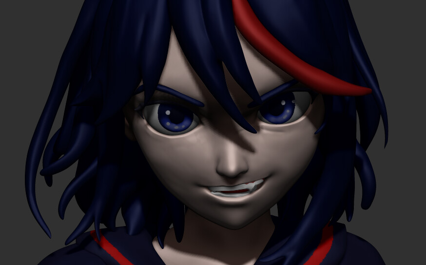 ArtStation - Ryuko Matoi Sculpt Practice