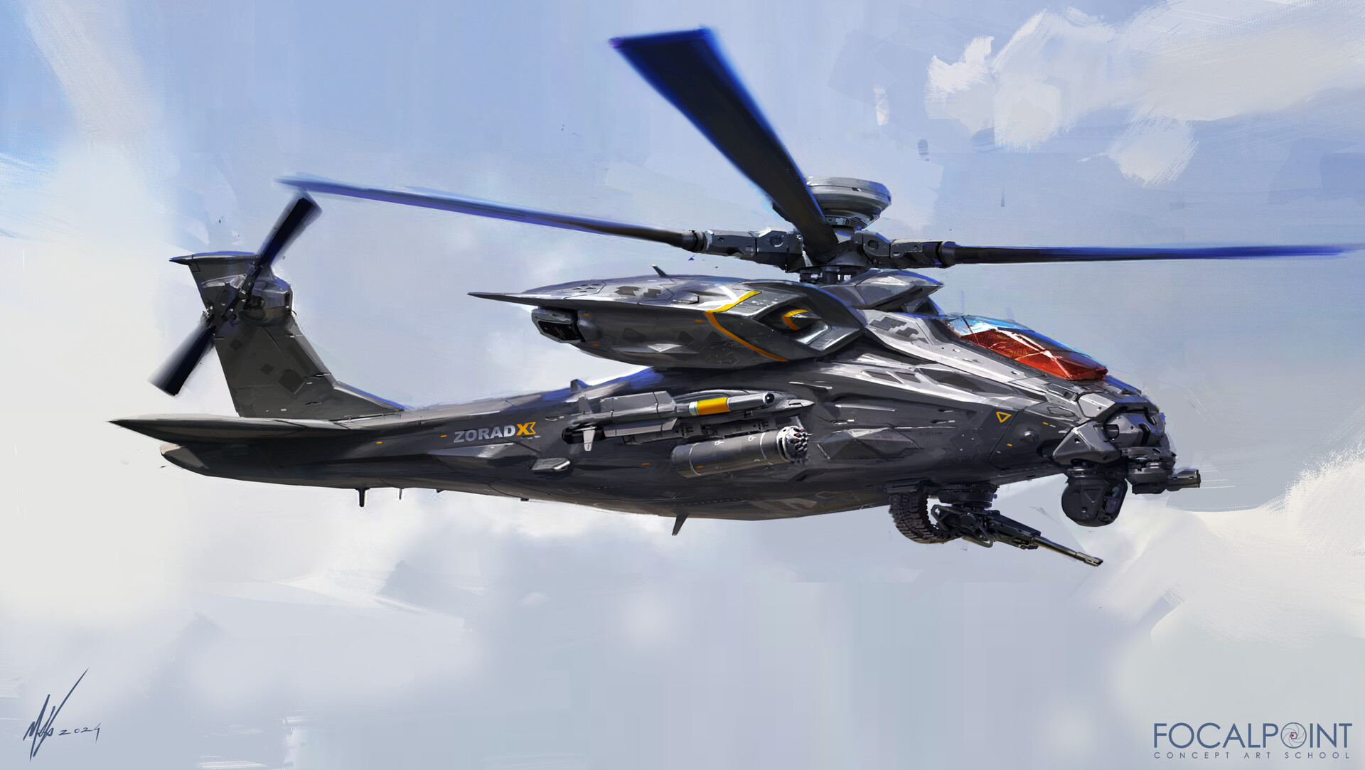 attack helicopter concept design