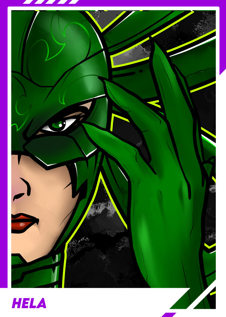 ArtStation - Hela Custom Trading Card