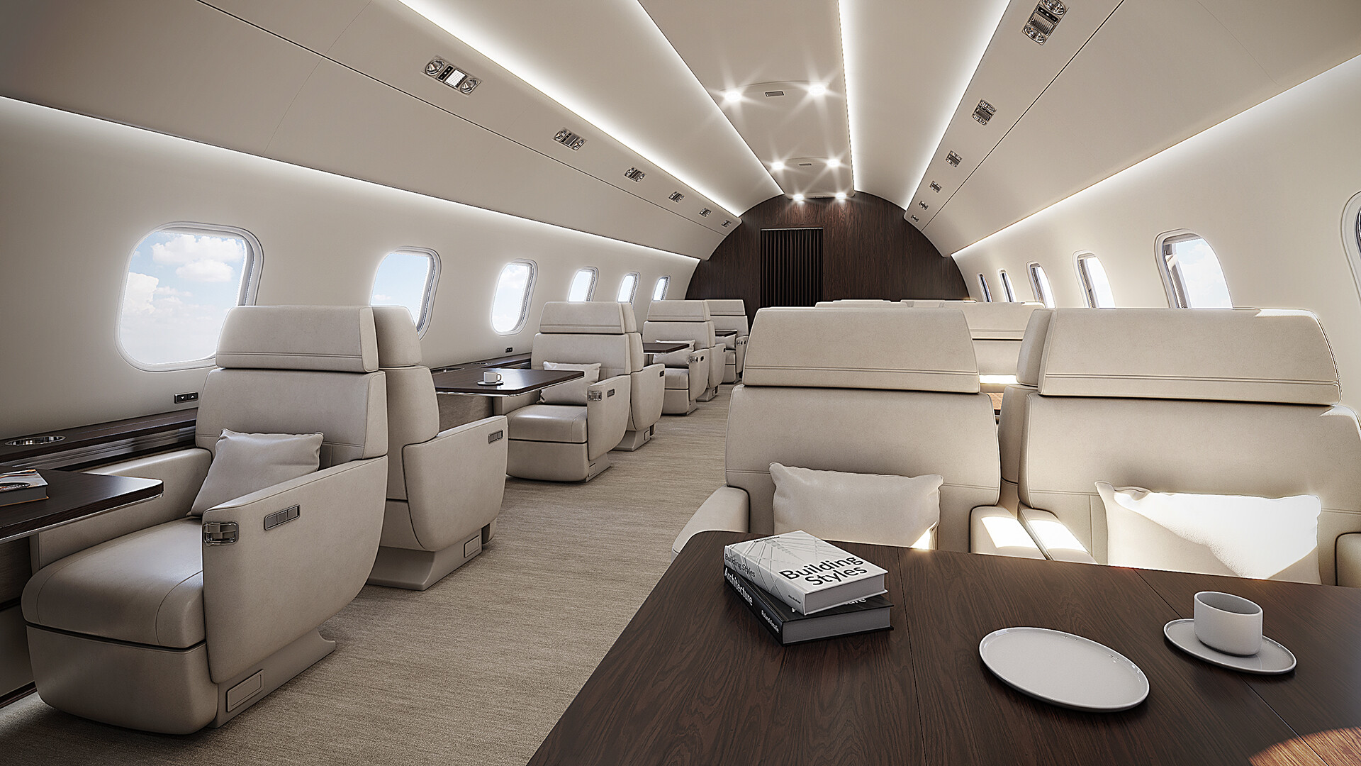 ArtStation - Private Jet Interior