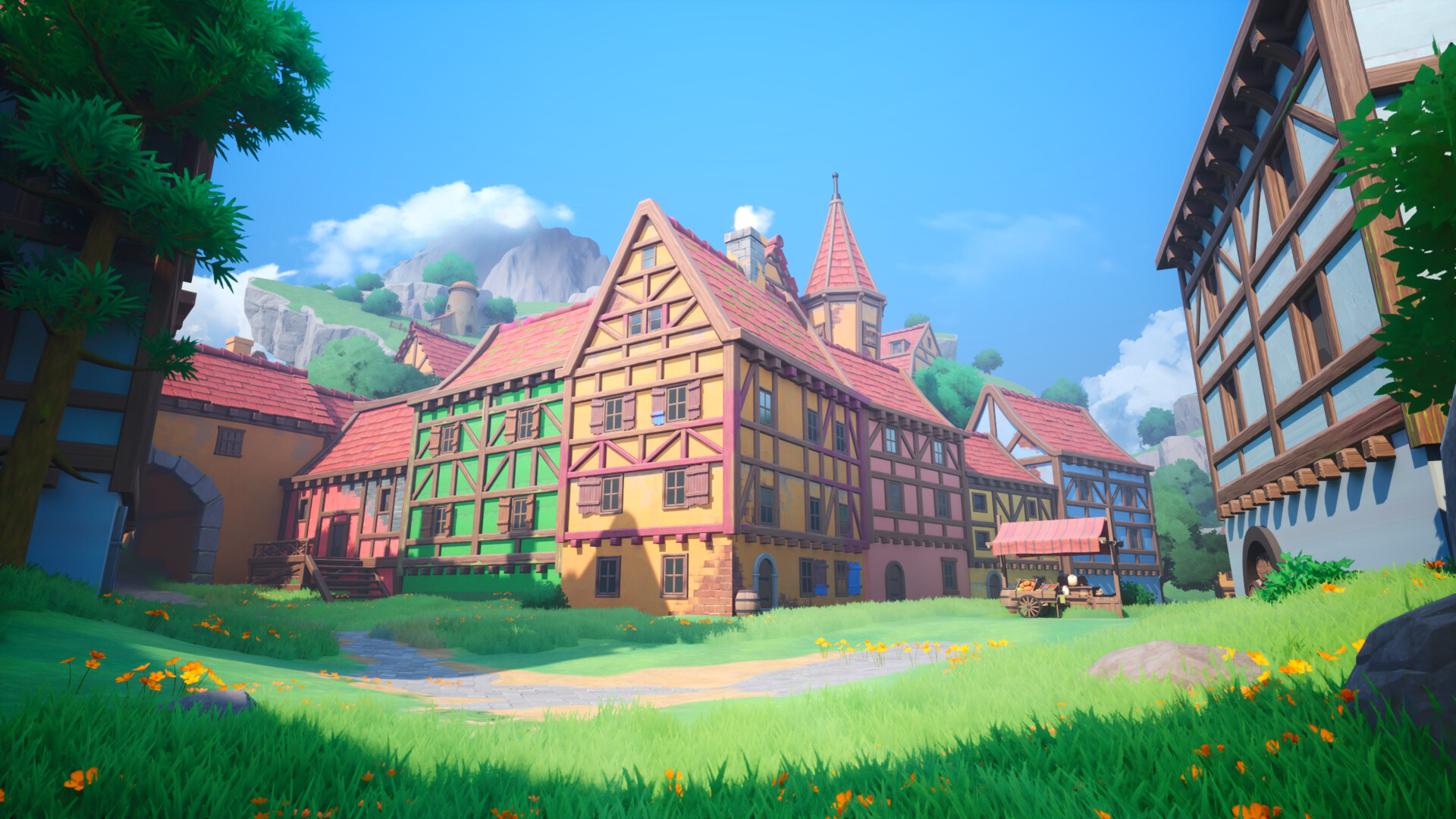 ArtStation - stylized town