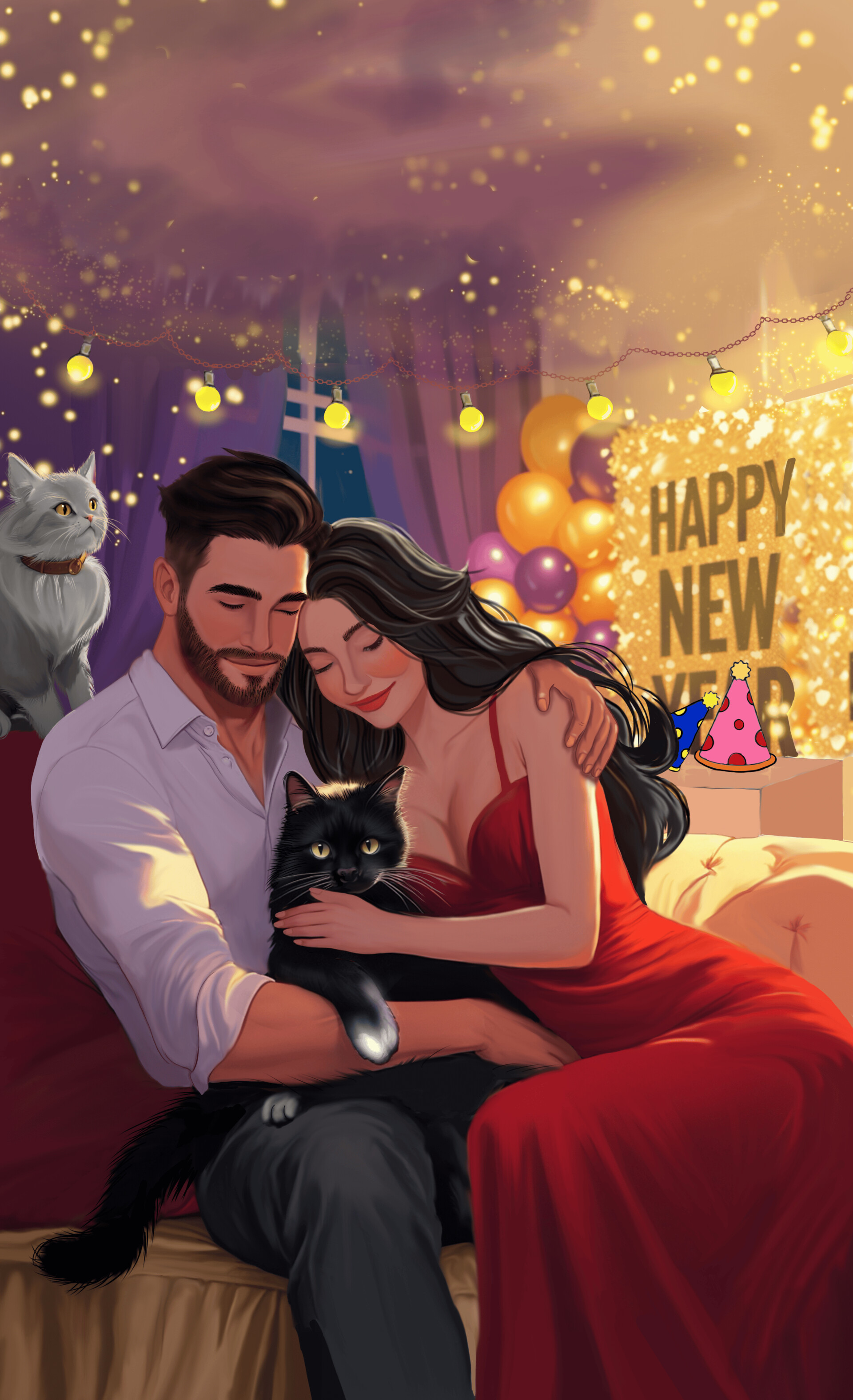 ArtStation - ROMANTIC COUPLE COVER ARTWORK