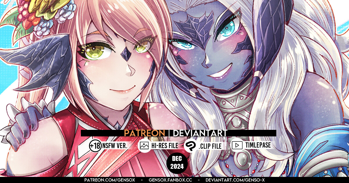 Genso-x - Sadu Dotharl and Cirina Mol - FF XIV / Patreon Reward
