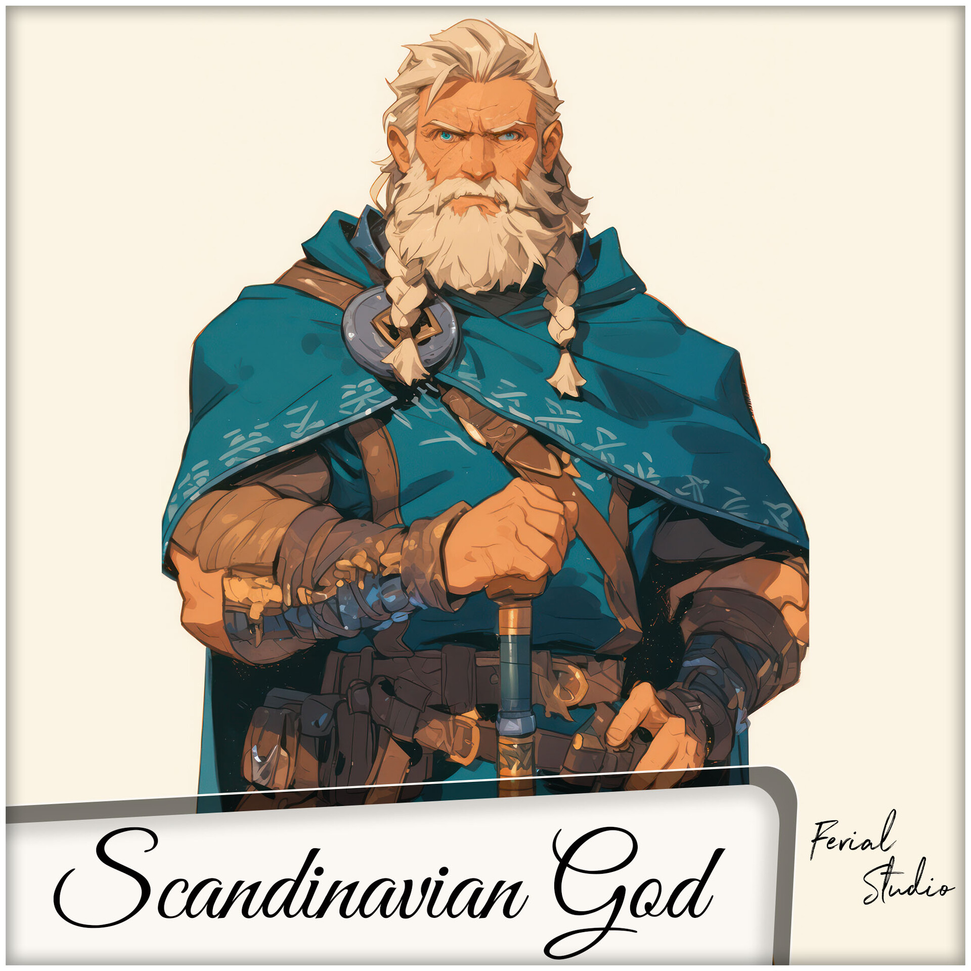 ArtStation - 🔹220 Scandinavian God - Cartoon Character Reference Image ...