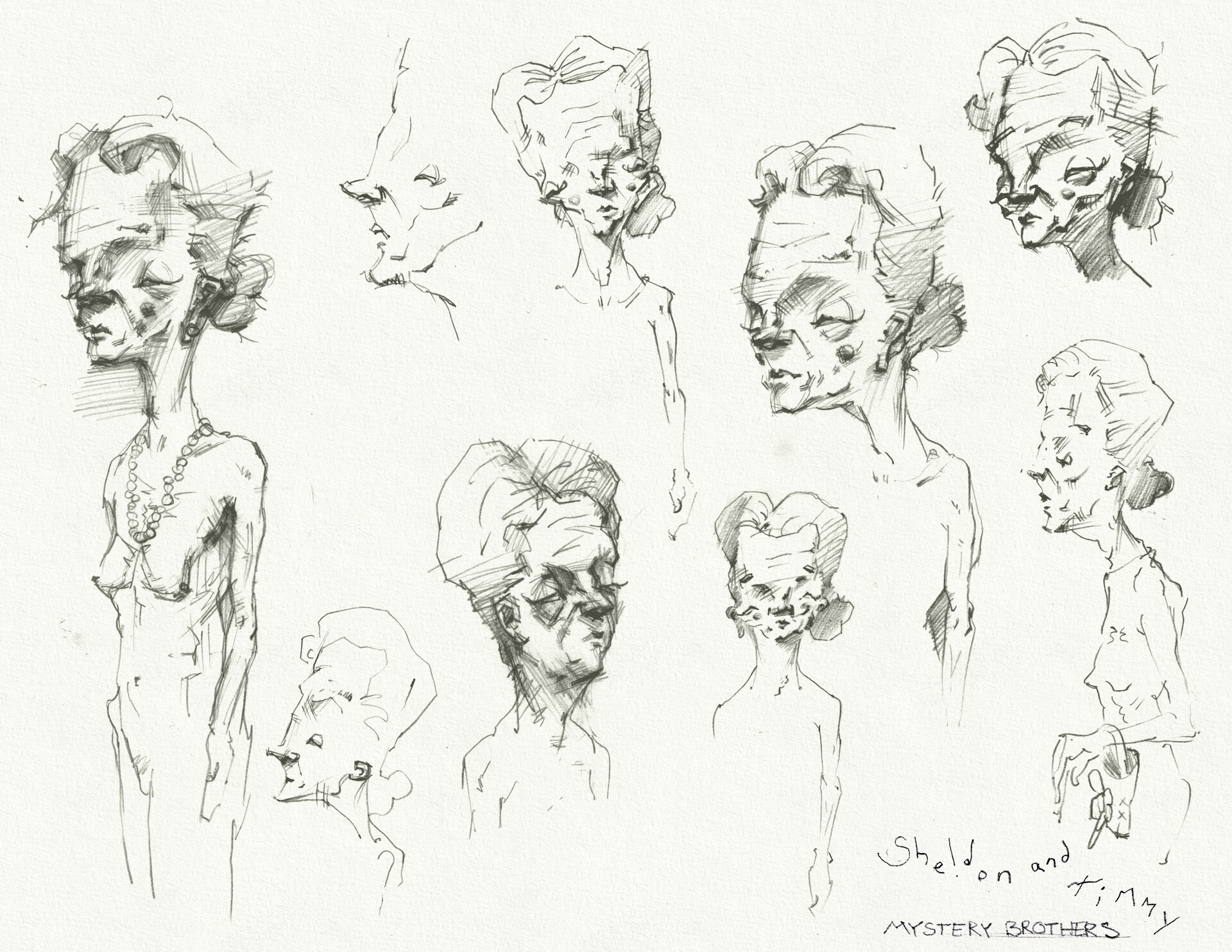 ArtStation - Sheldon and Timmy Mystery Brothers - Character Study