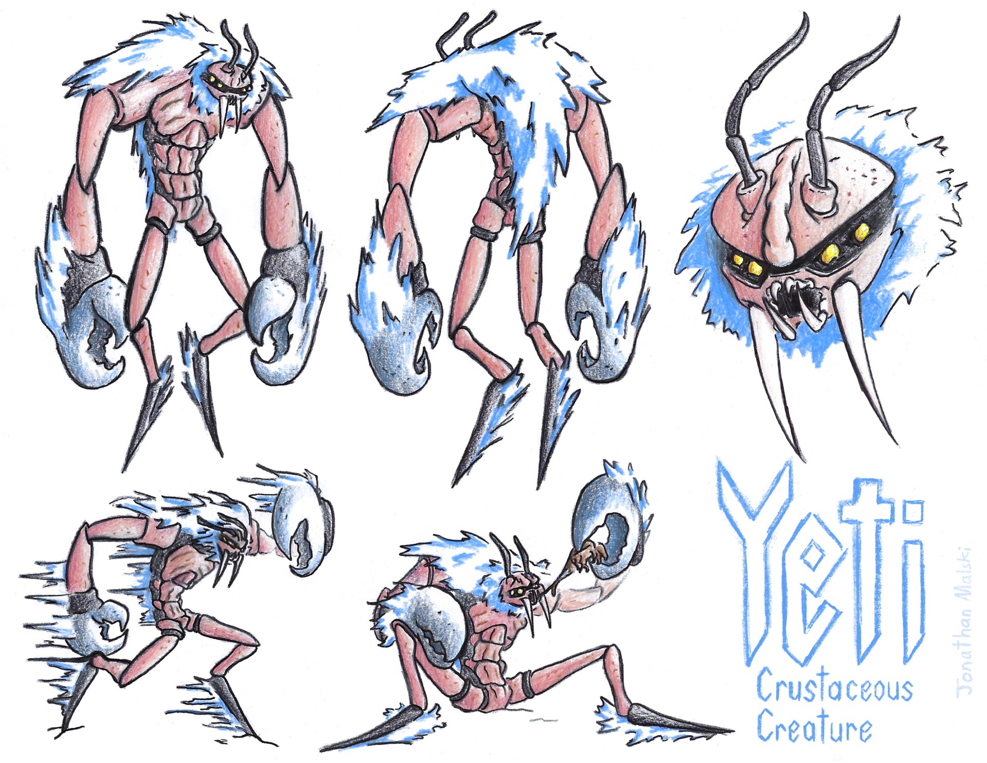 ArtStation - Yeti Crab - Character Creature Design
