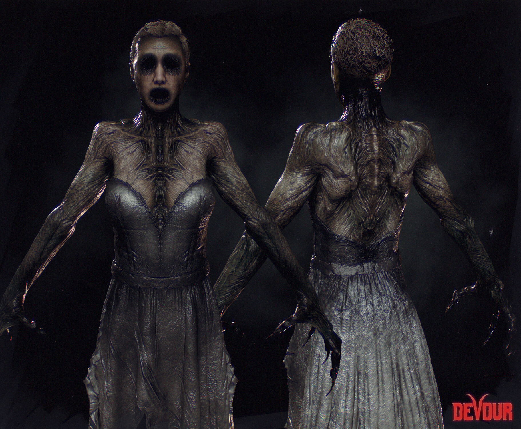 devour the manor logo