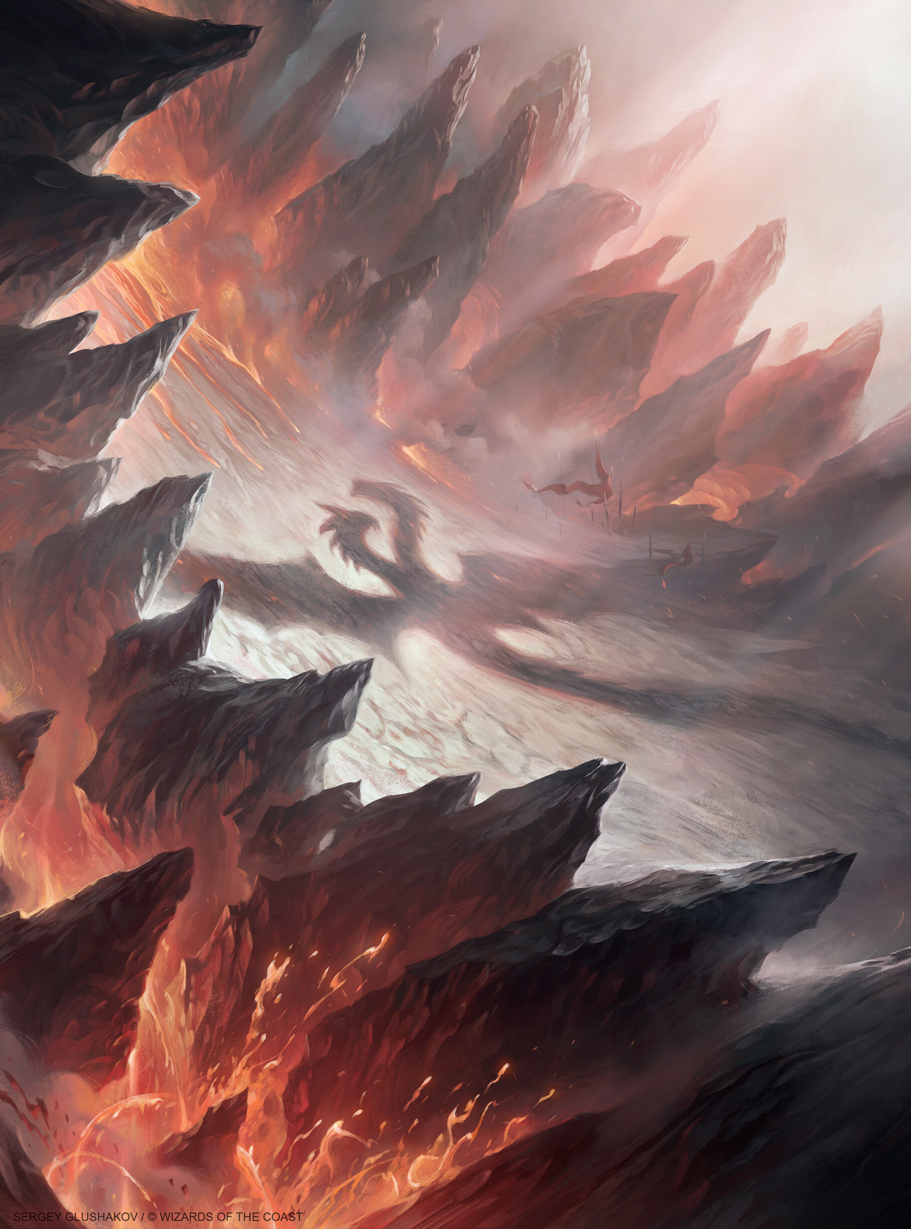 Sergey Glushakov - Basic land Mountain - Tarkir Dragonstorm