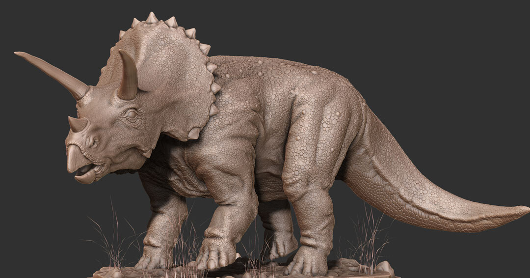 ArtStation - Triceratops - Sculpt