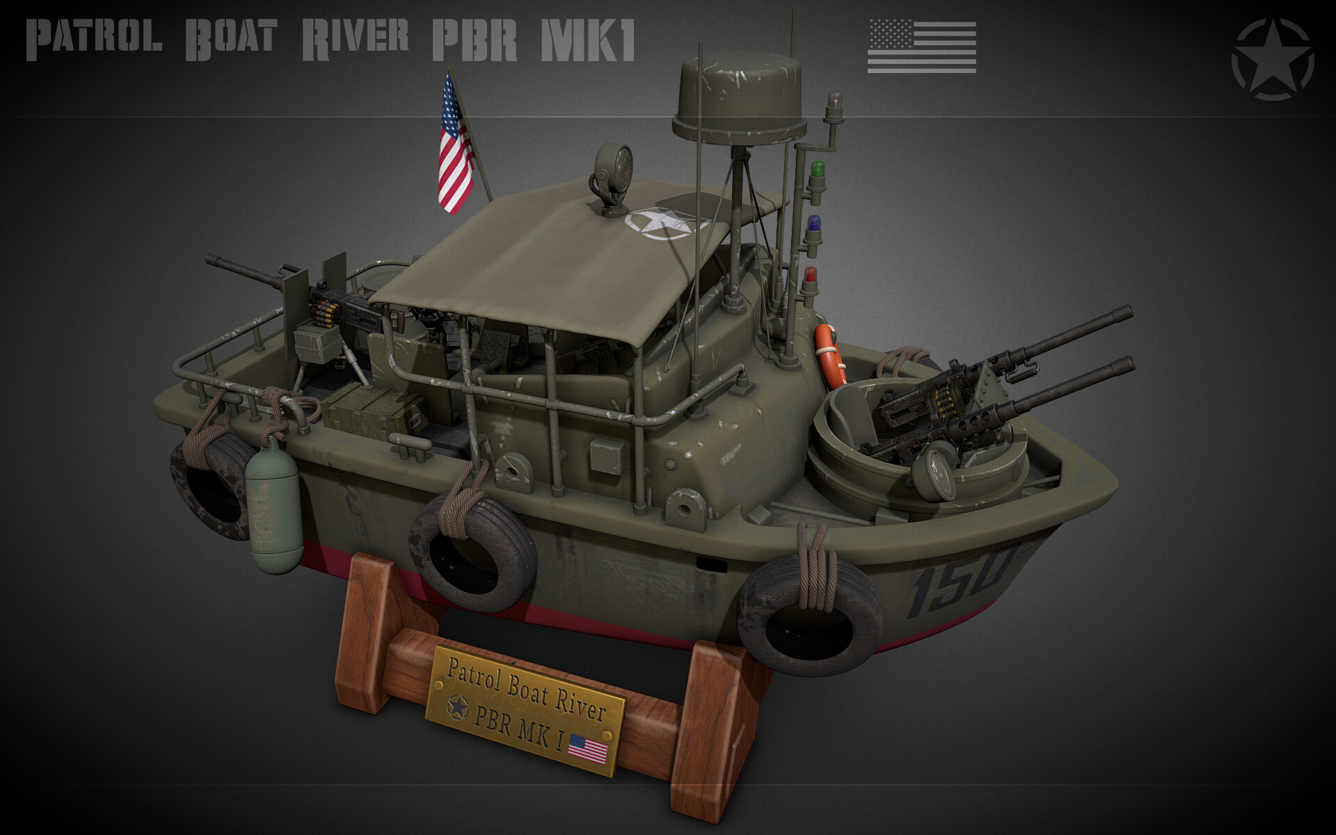 ArtStation - Patrol Boat River PBR MK1 toy style