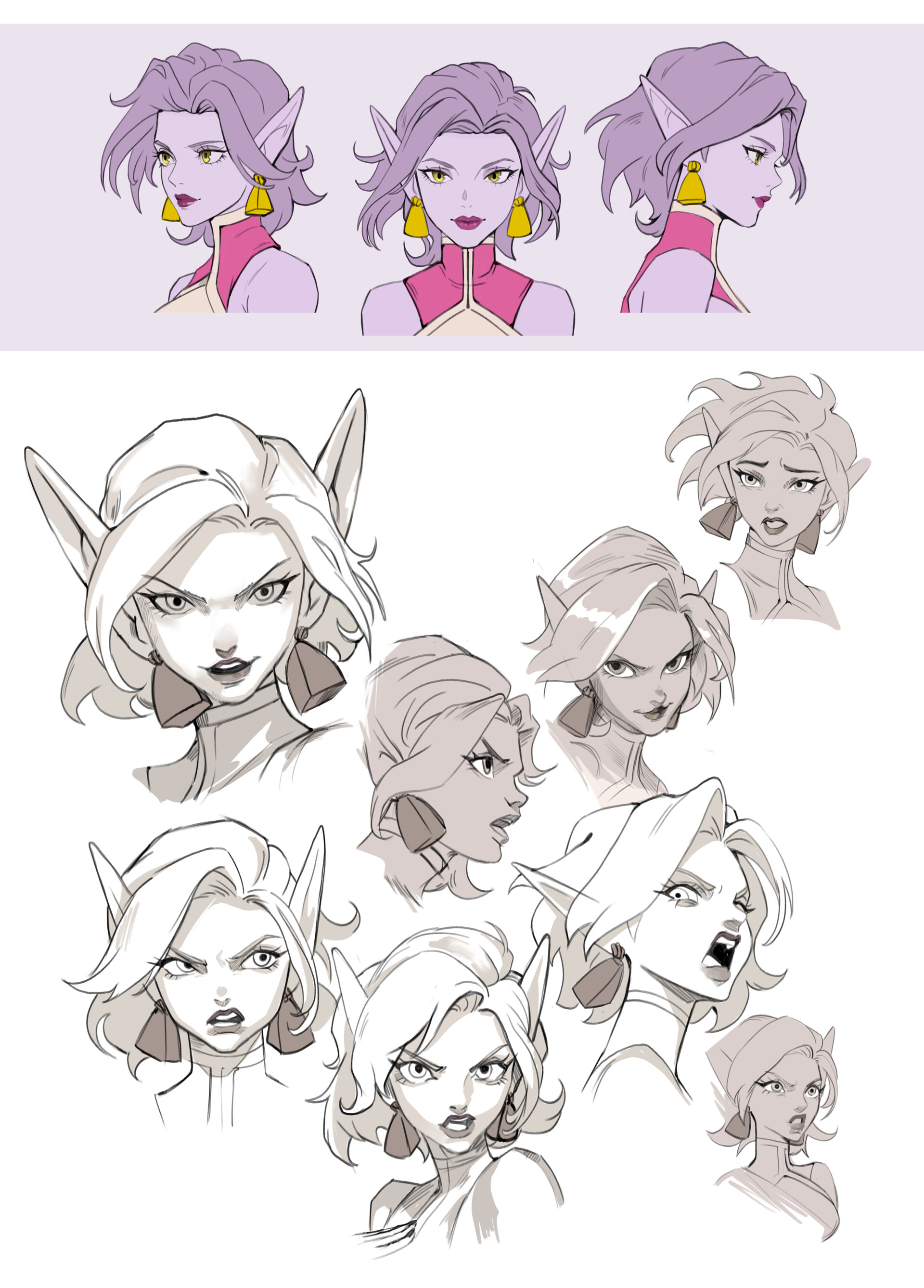 Xenia Eremina - character portraits