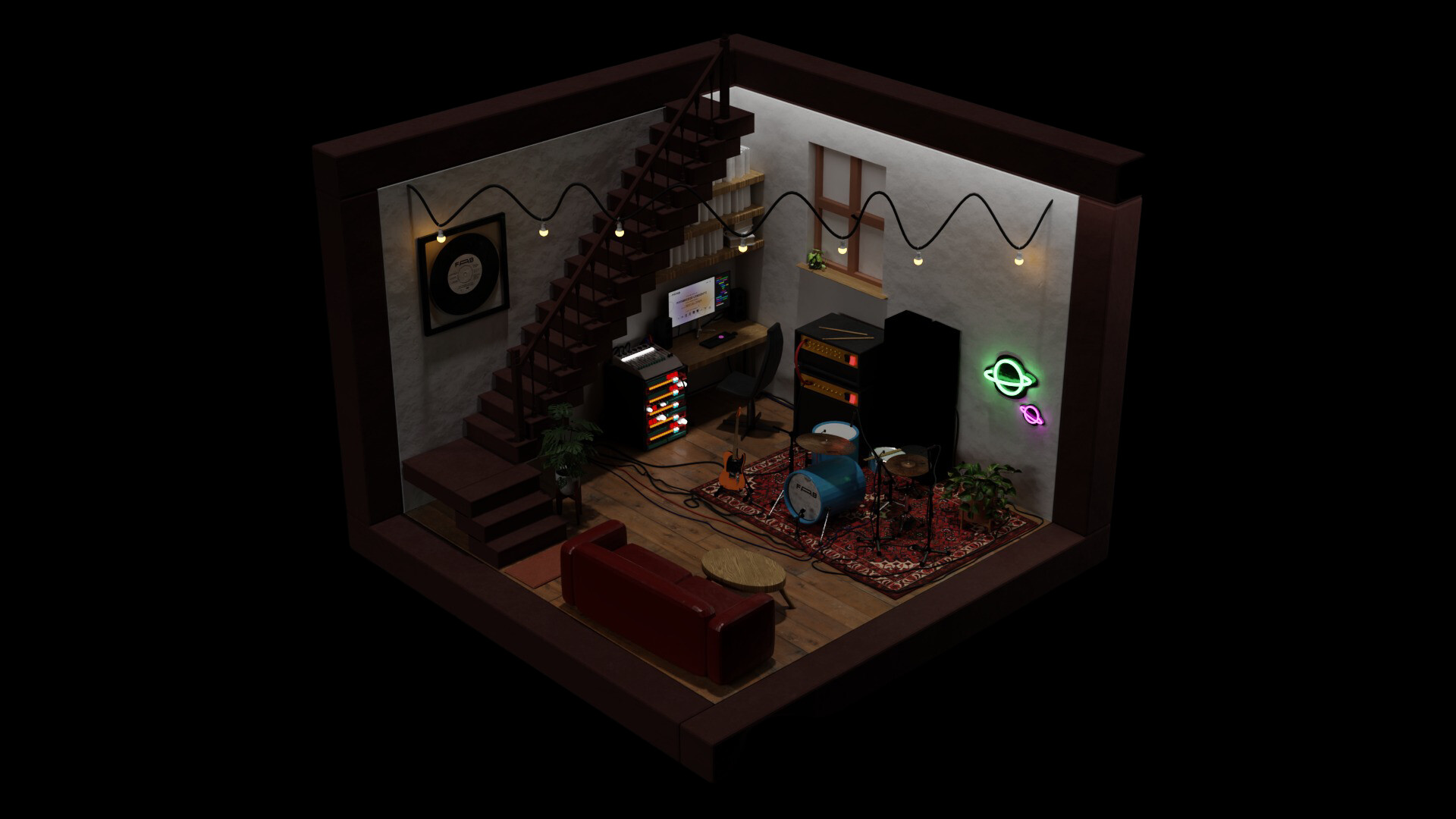 ArtStation - Isometric Studio Design