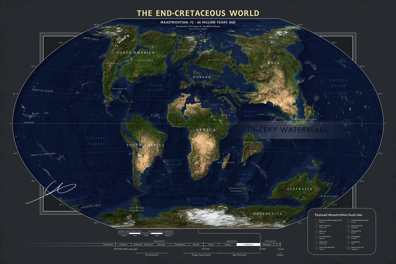 Carl-August W. - Late Cretaceous Earth - maps and 3D model ...