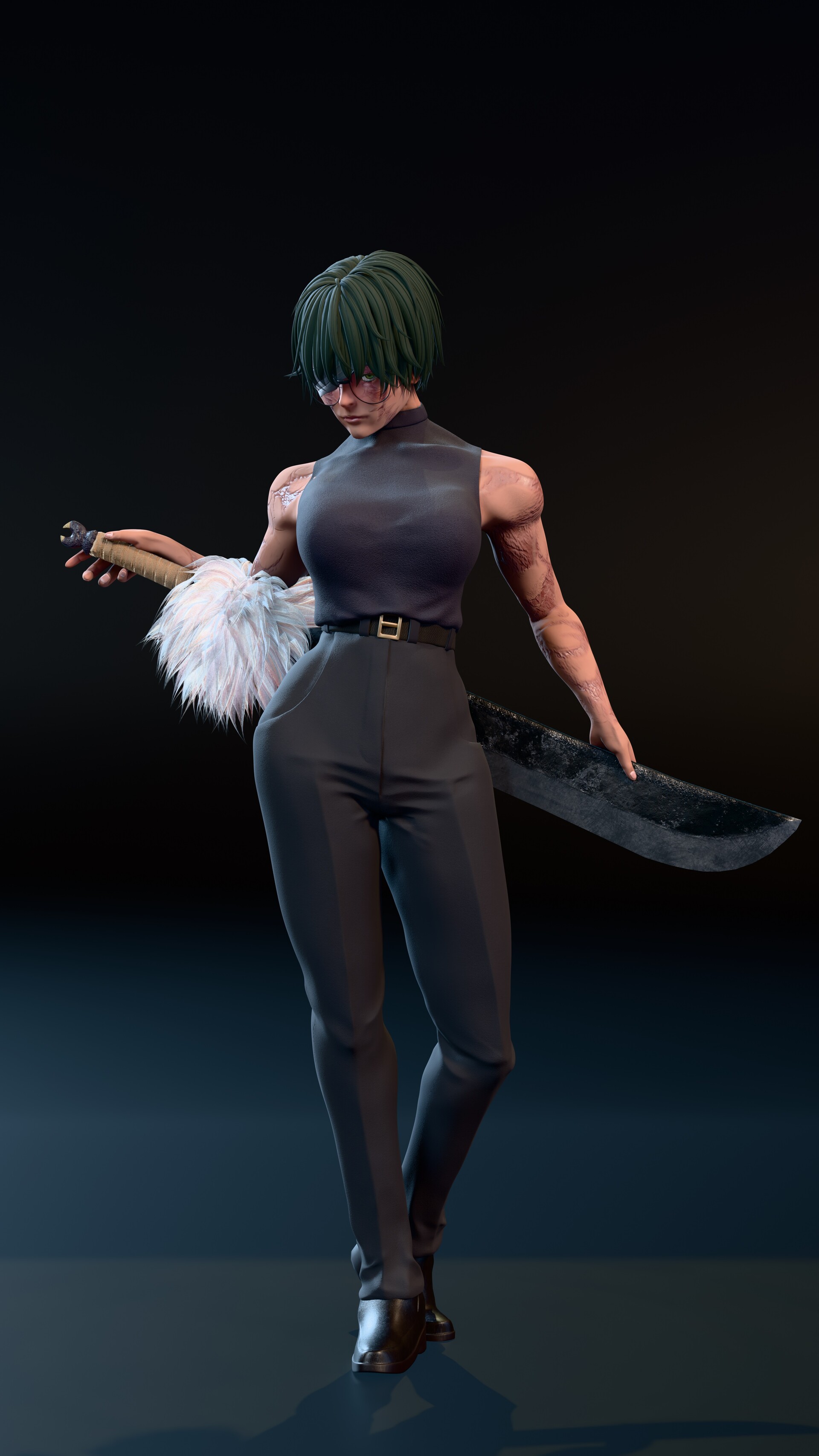 ArtStation - Maki Zen'in from Jujutsu Kaisen 3d