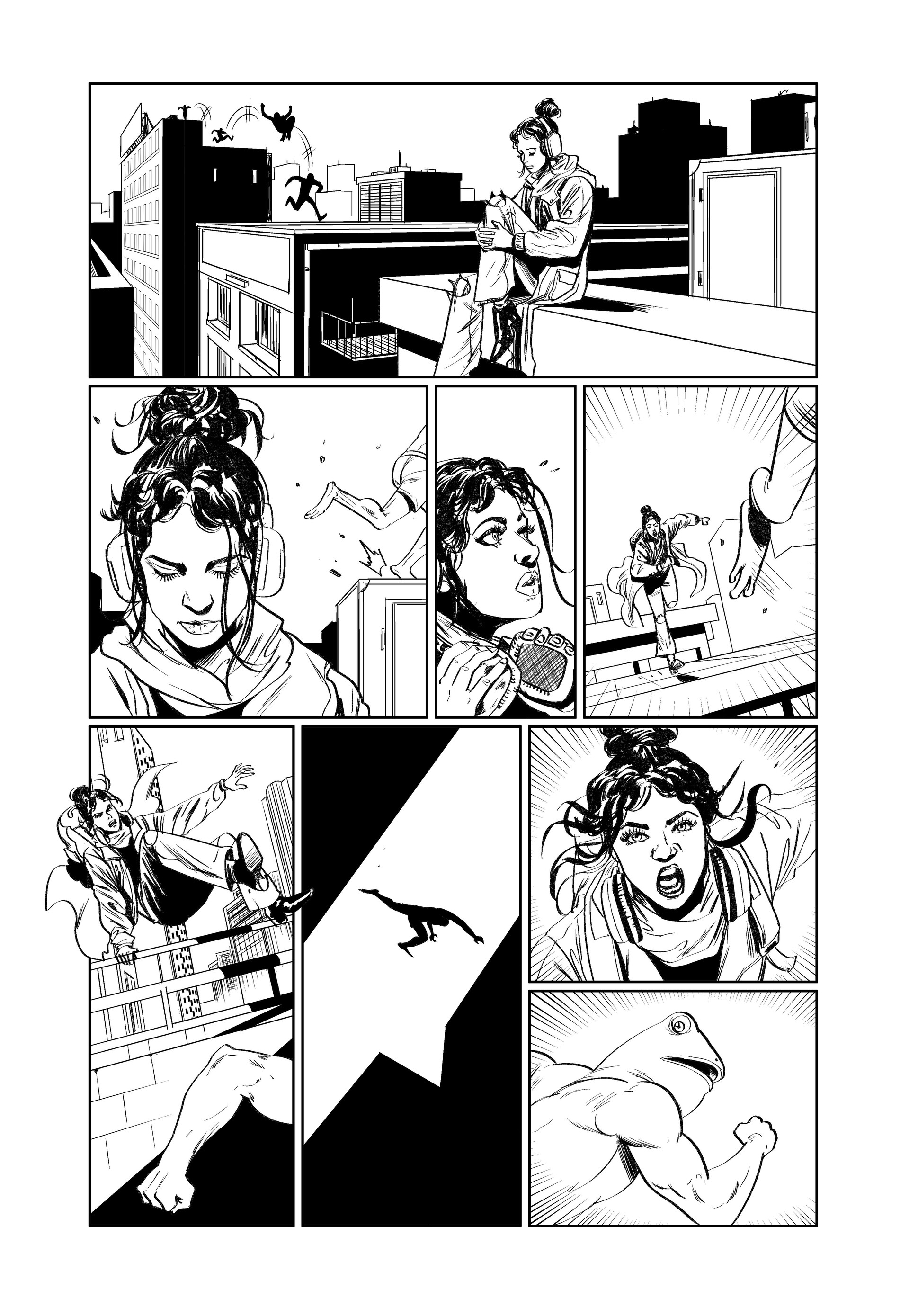 Marcelo Santana - Pages of "Anura" (Altruistink Comics)