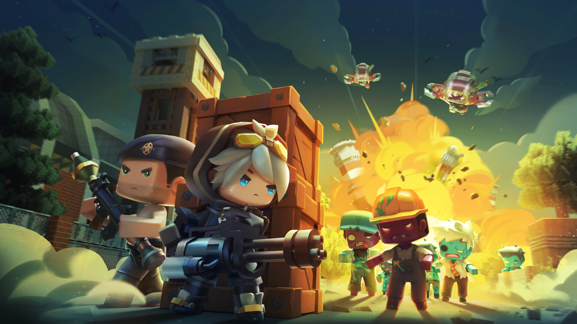 ArtStation - Mini World卡通Q版僵尸来袭