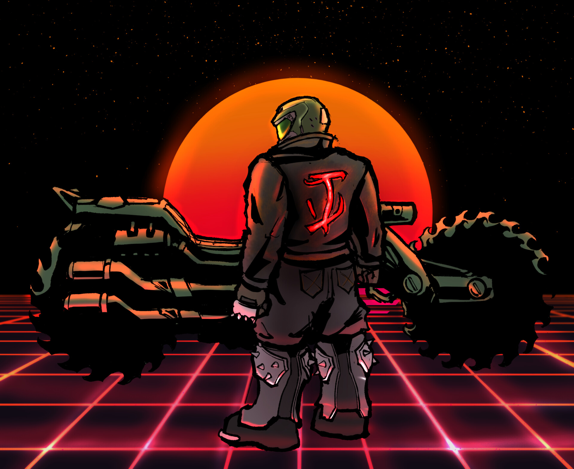 ArtStation - Doomwave Slayer, the Night Rider