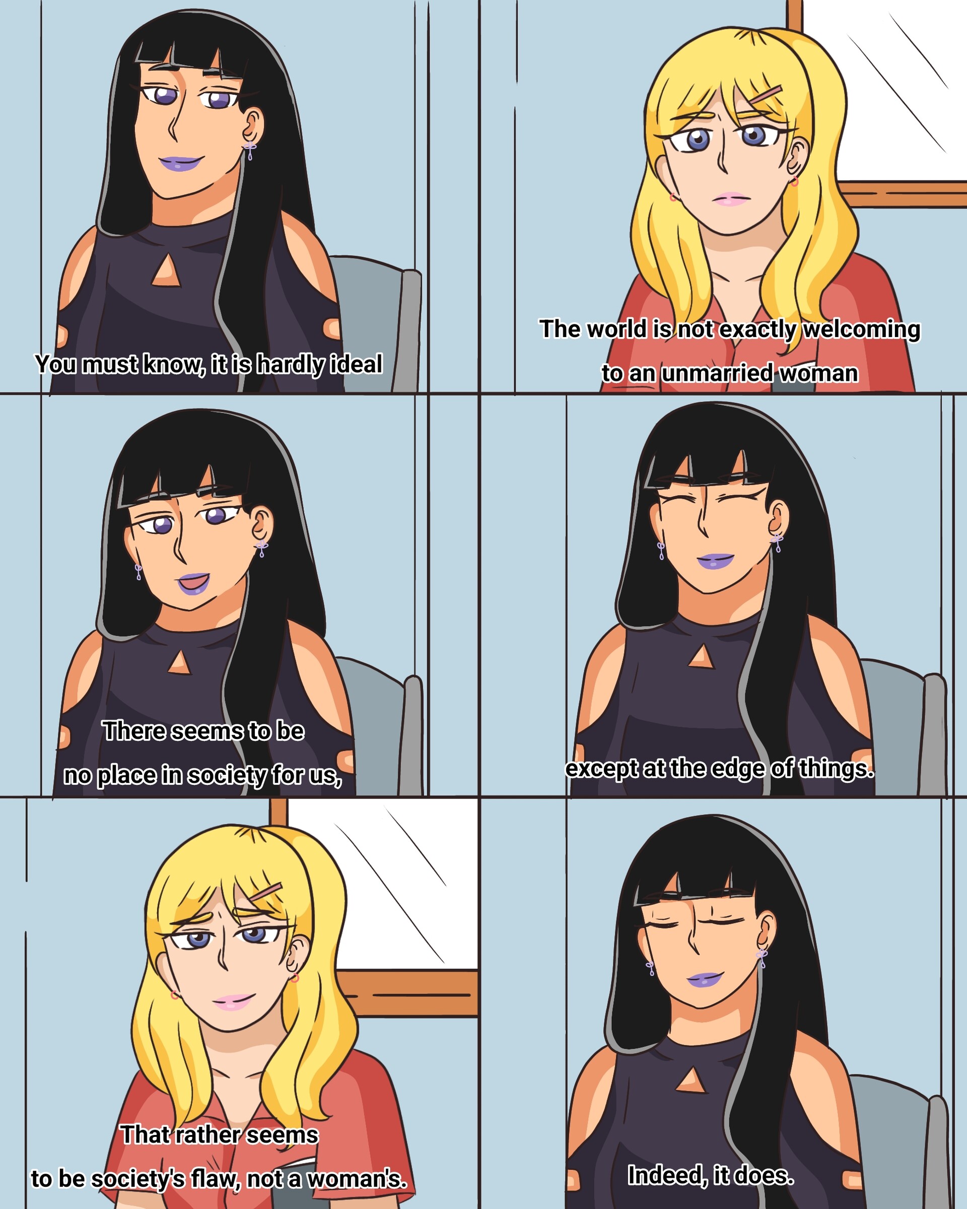 ArtStation - Girl Talk (Sam and Cindy)