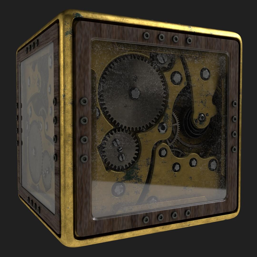 ArtStation - Wind-up Clock Mechanism Material