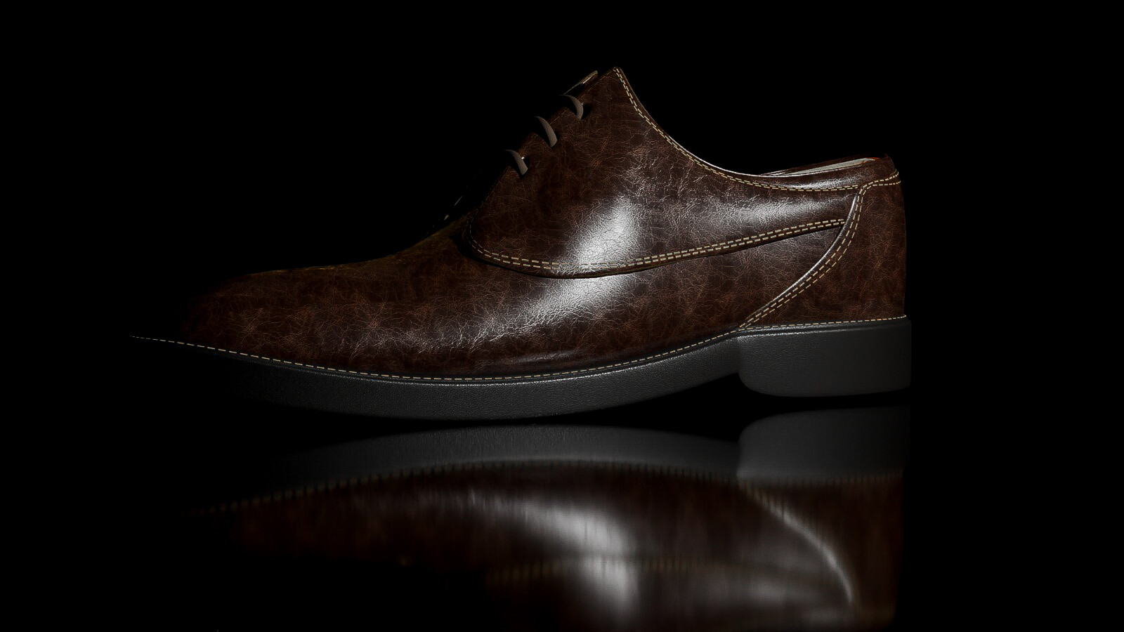 ArtStation - Blender 3D Leather Shoe Render