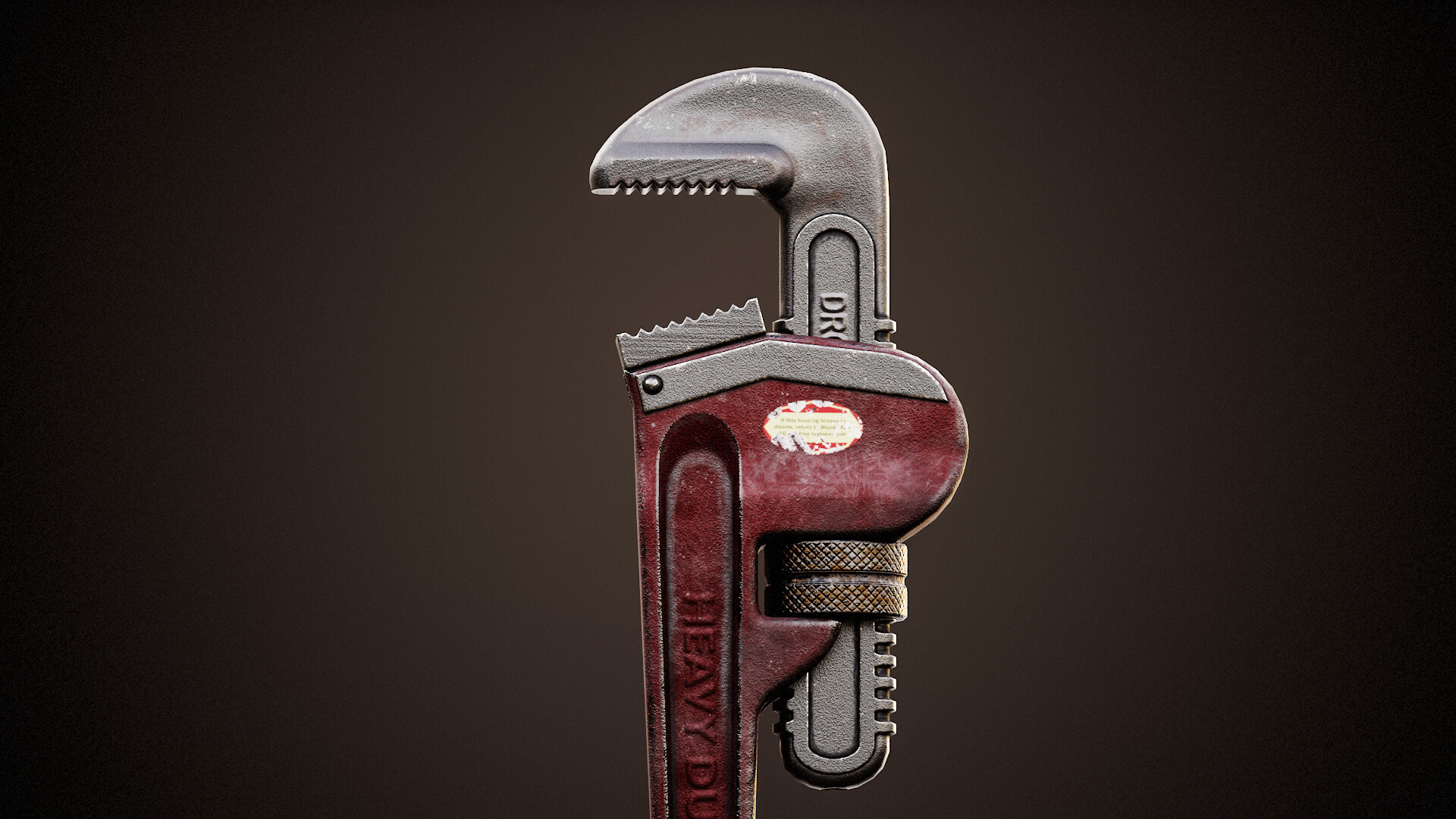 ArtStation - Pipe Wrench 3D Model (Inspired by Opposing Force)