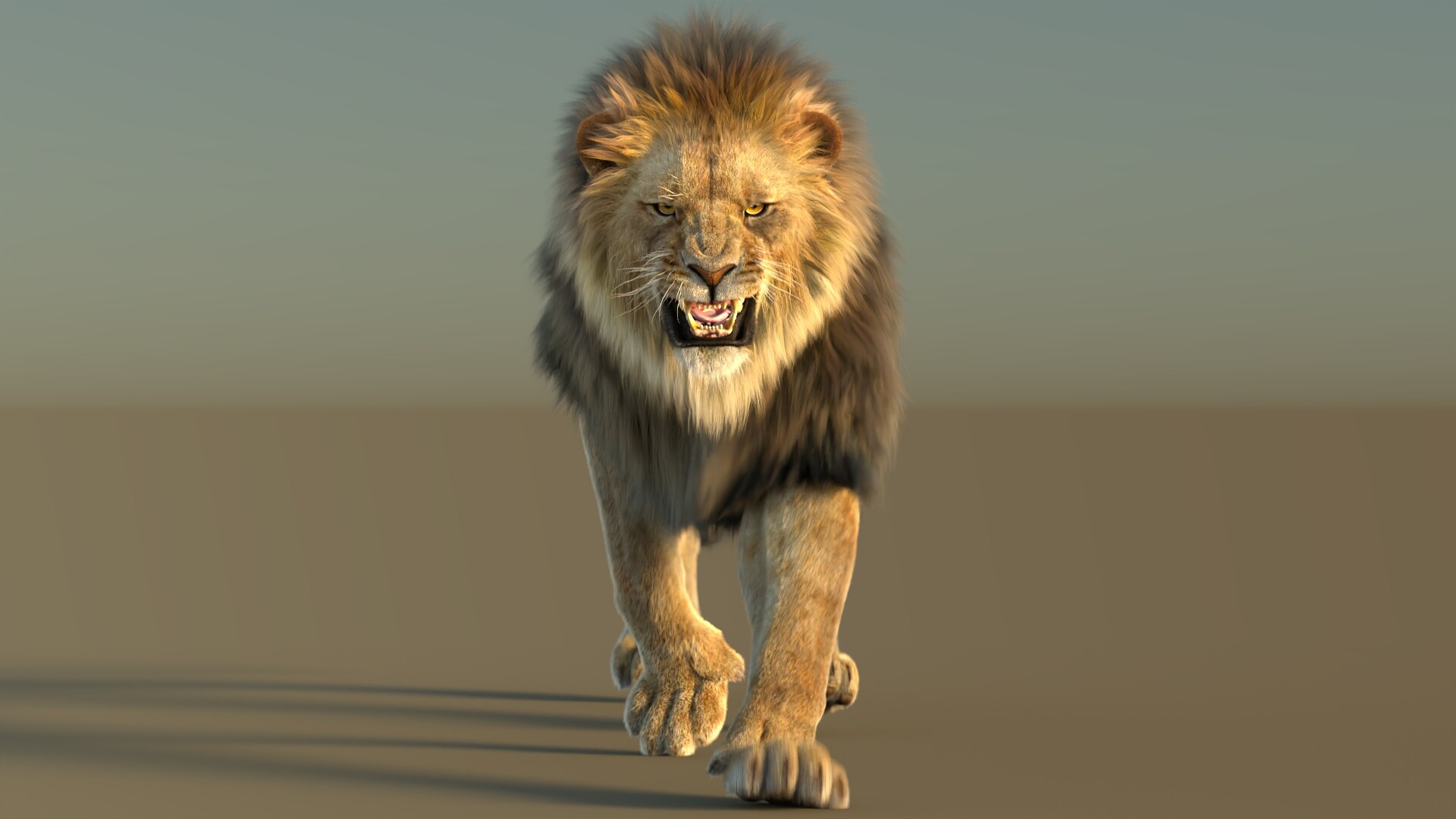 ArtStation - Animated Lion 3D Model with Fur | PROmax3D