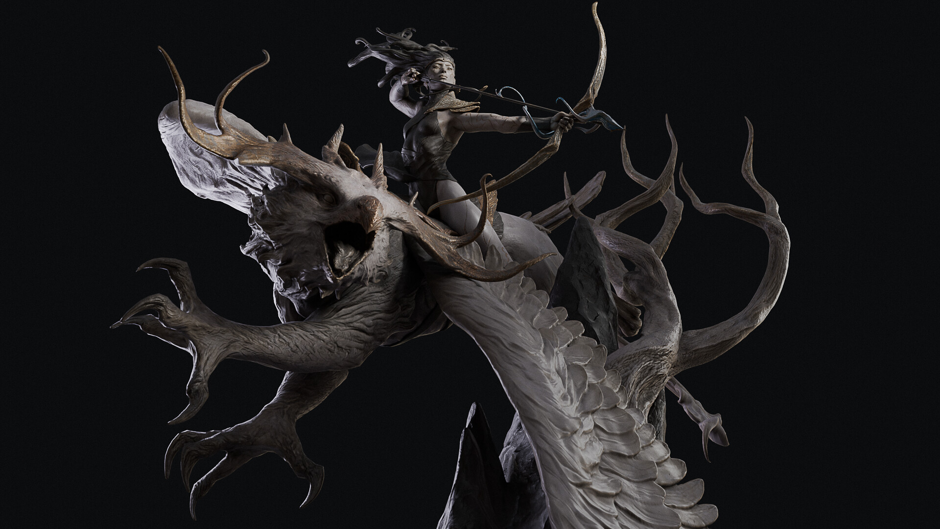 ArtStation - Eilrie, the divine arrow