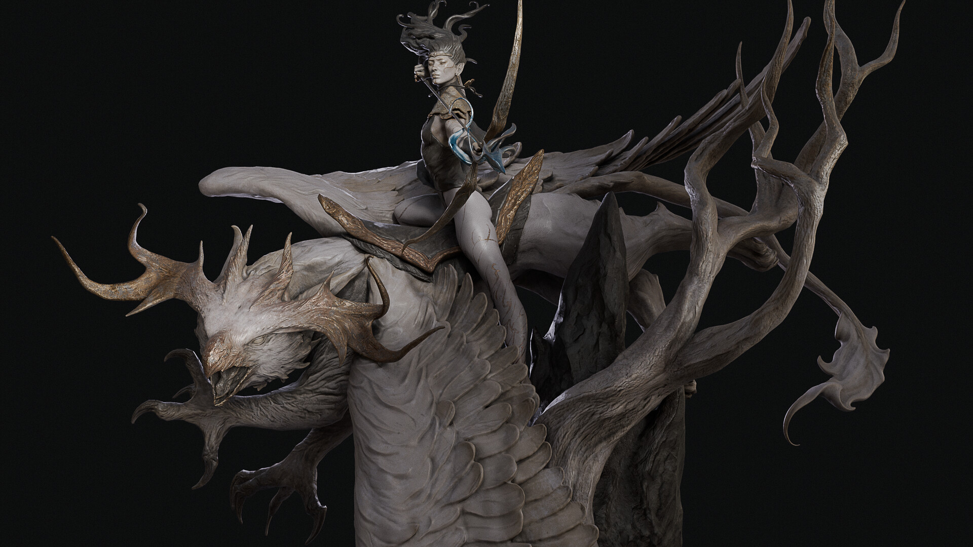 ArtStation - Eilrie, the divine arrow