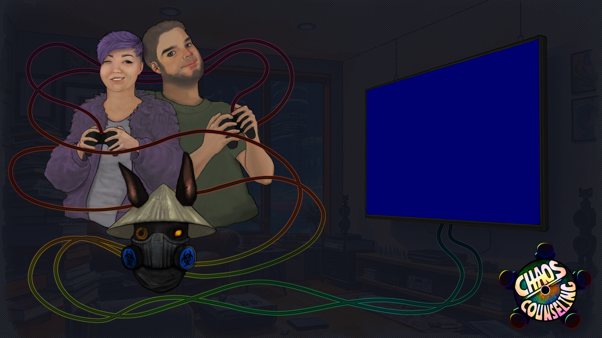 ArtStation - Chaos Counseling YouTube Channel Splash Art (Commissioned)