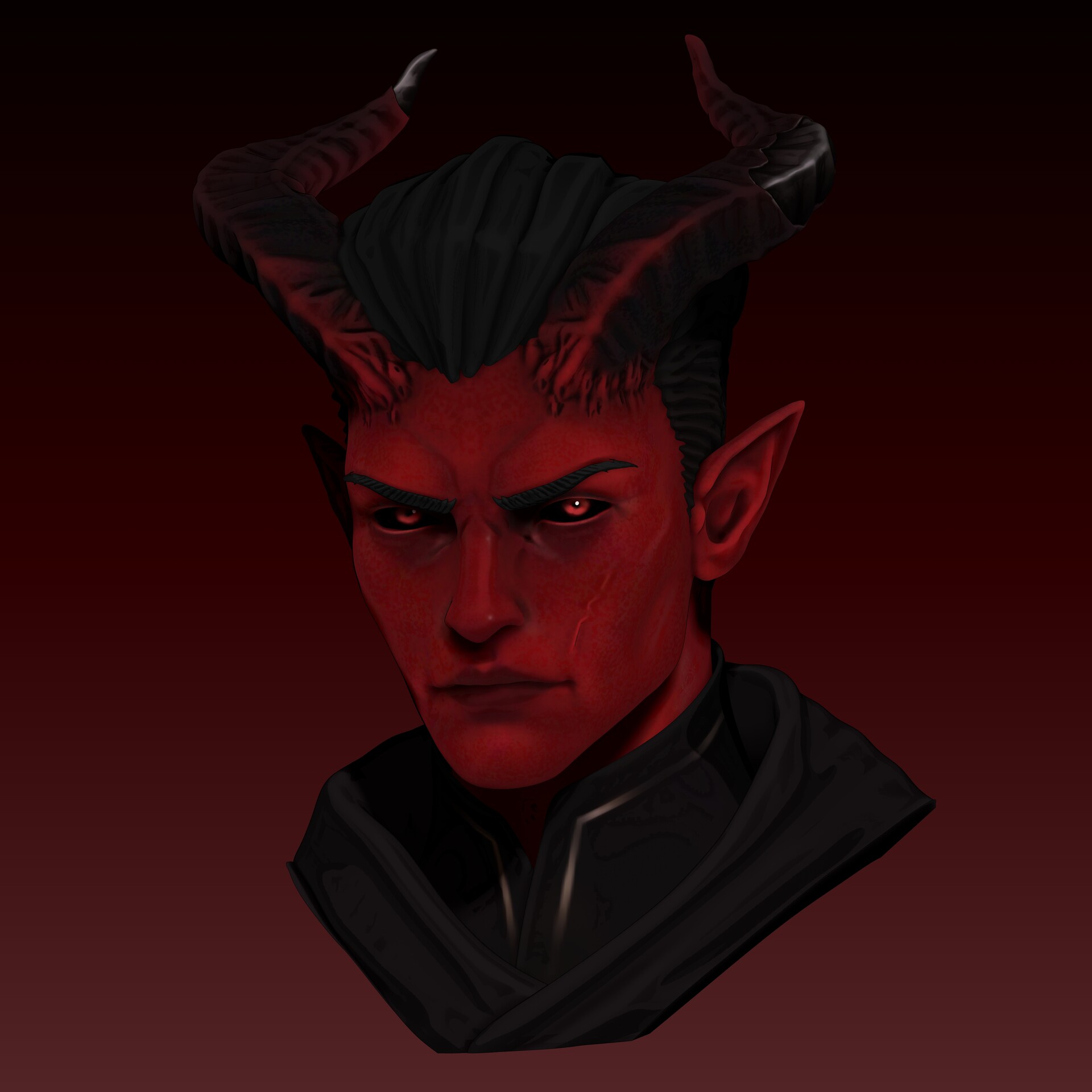 Ken - Tiefling head sculpt