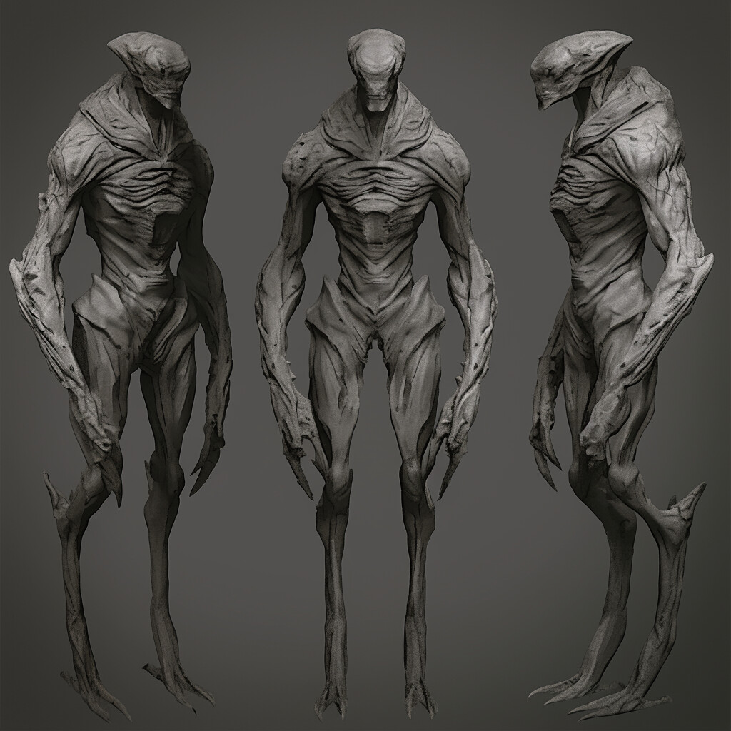 3D Head Sculpt References in 4K - Tika Art - +300 Raw Creature Body ...