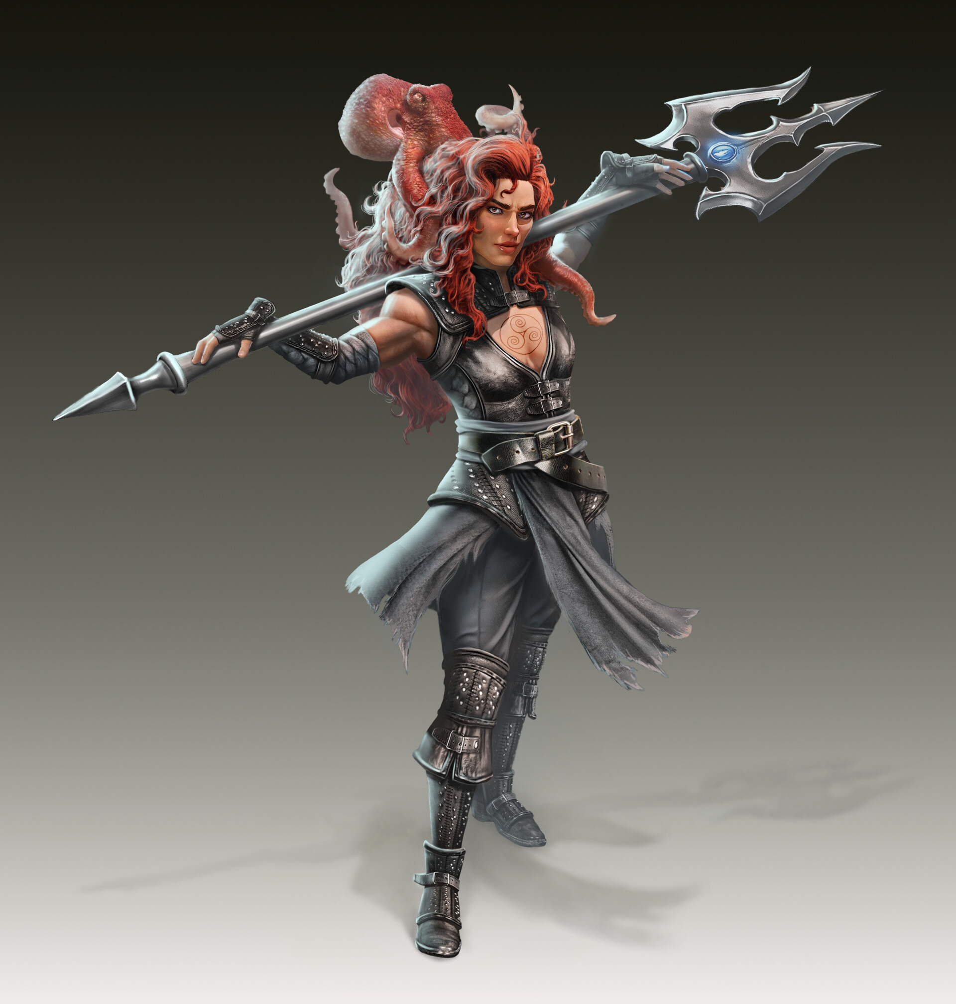 Vitor Freitas Marques da Silva - Alvida (eldrich knight) and her octopus familiar - DnD