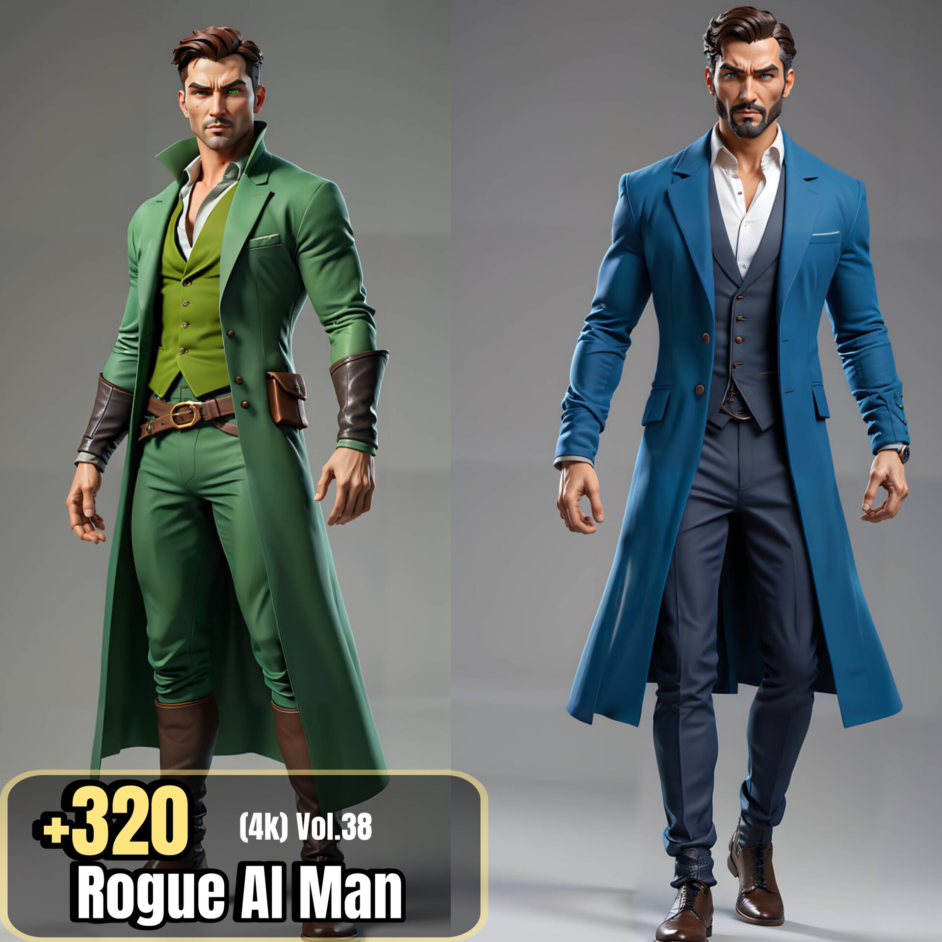 ArtStation - +320 Rogue AI Man Character Concept(4k)