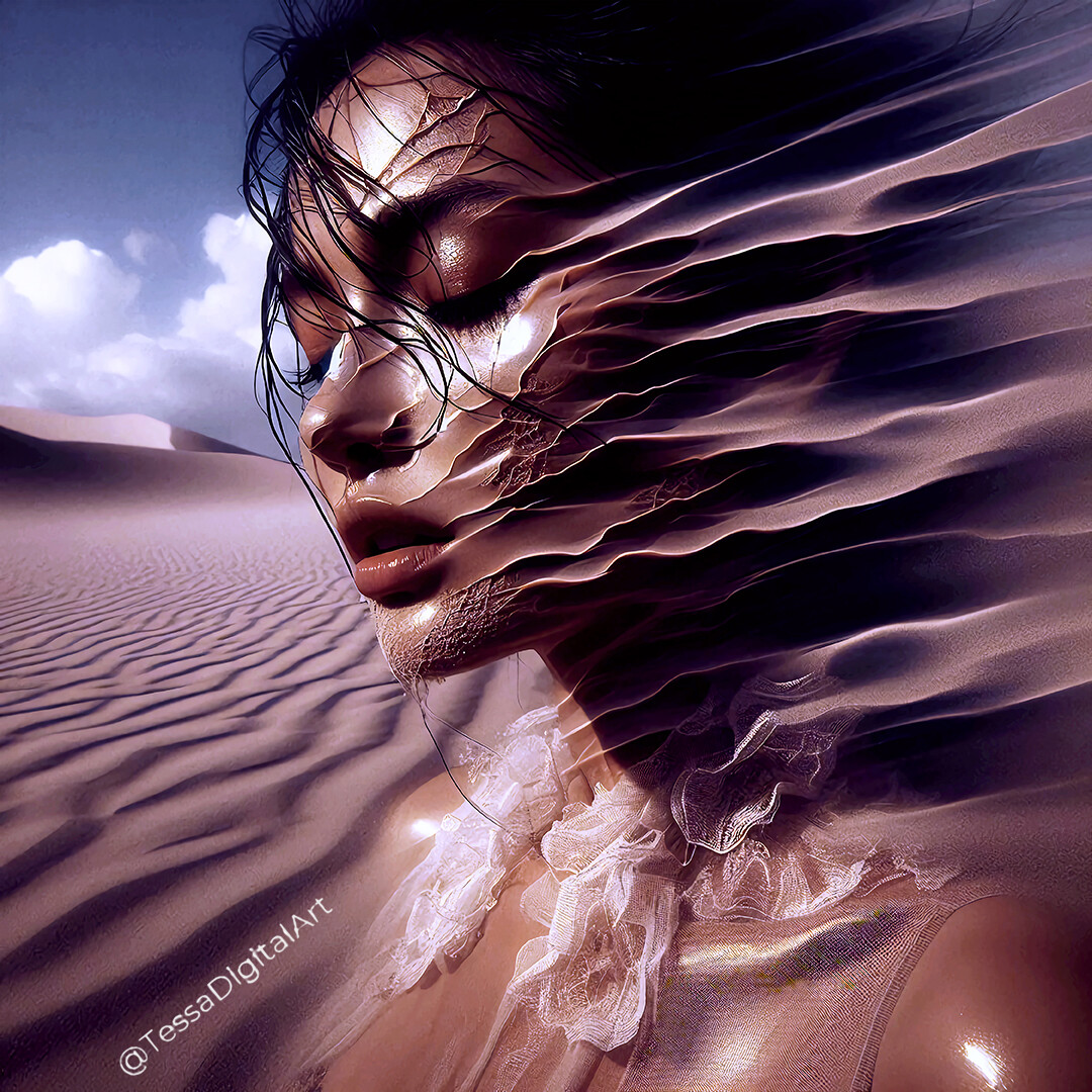 ArtStation - Fading into the Sand