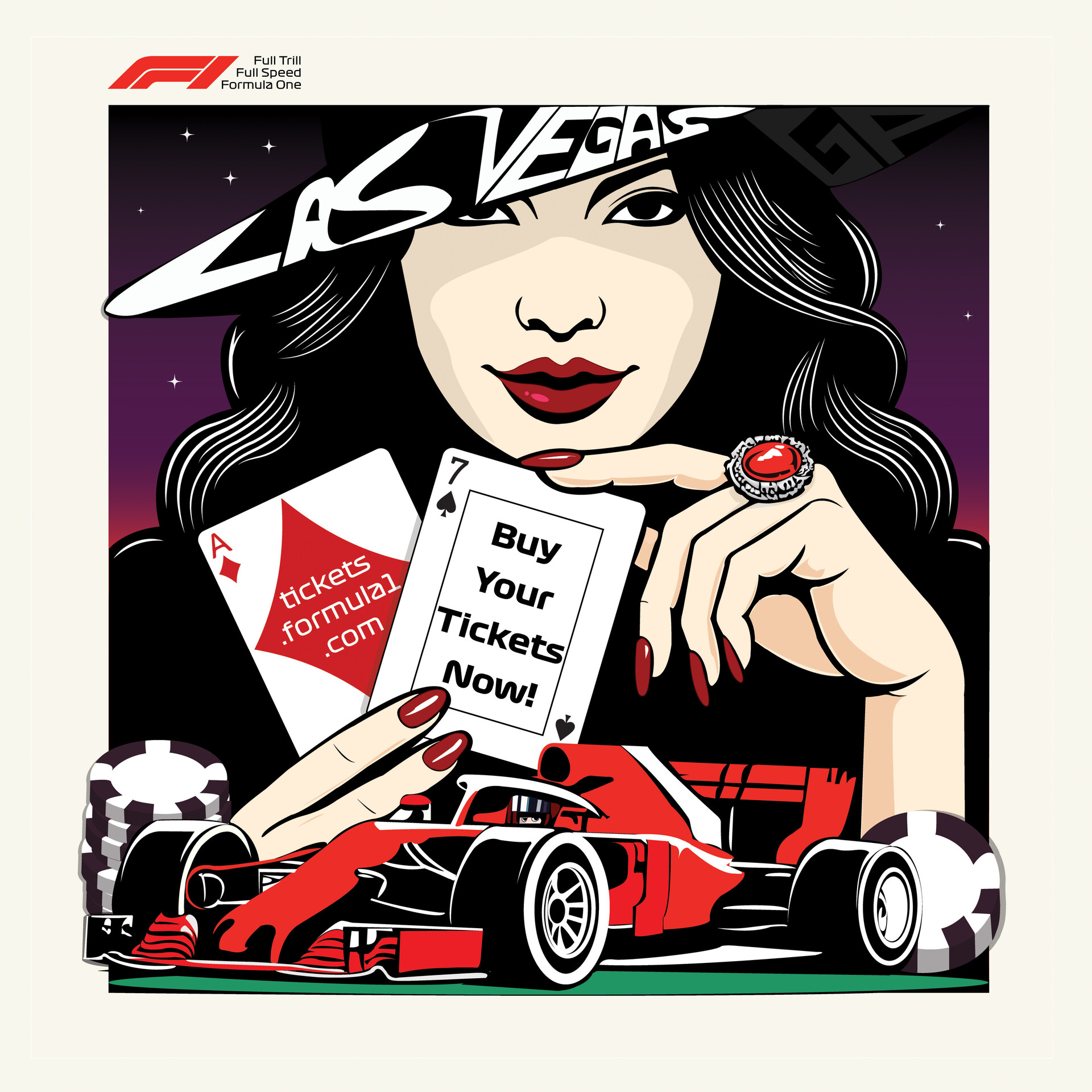 Melanie Quinones - Event AD campaign: F1 Las Vegas Grand Prix