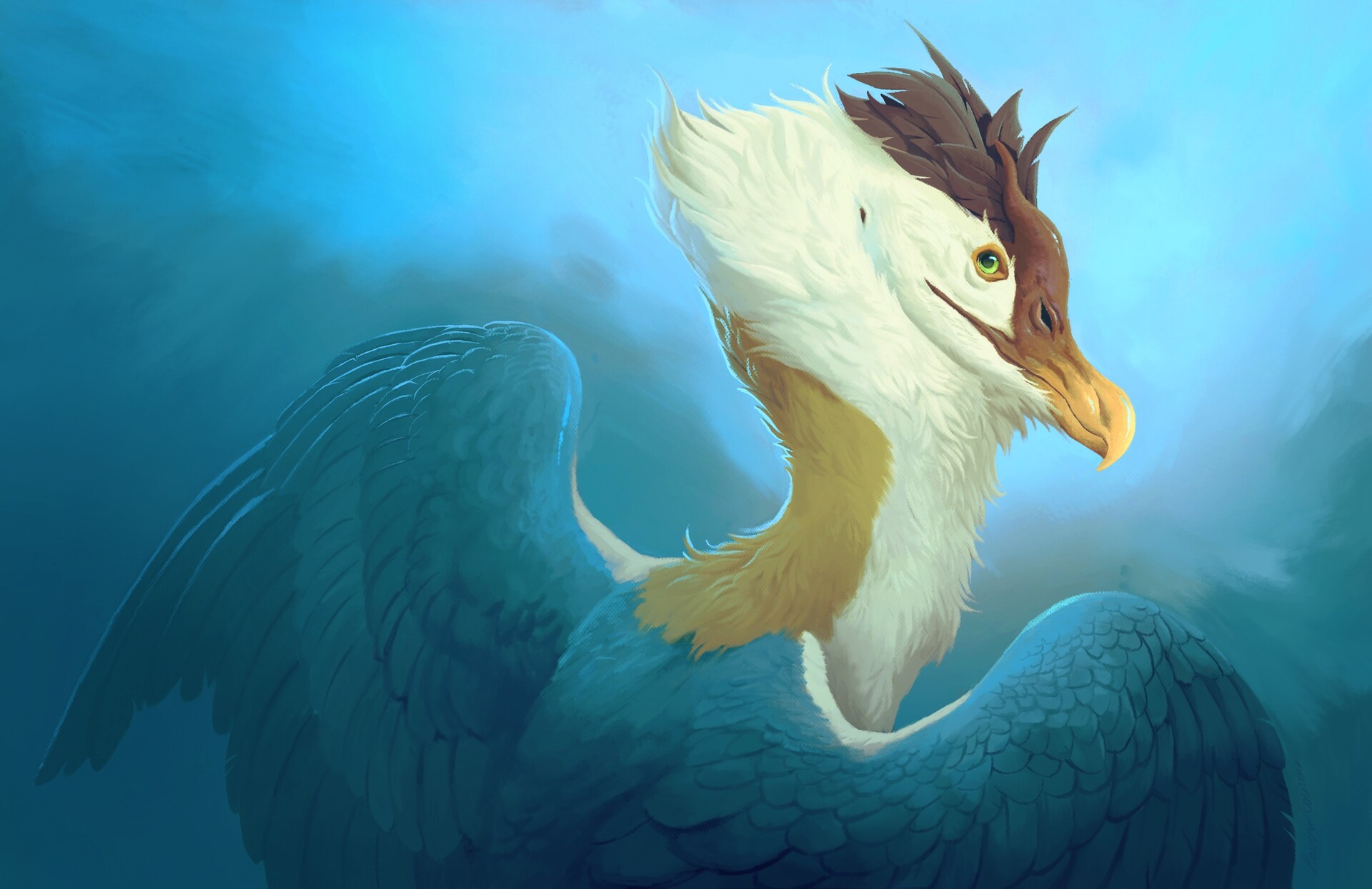 ArtStation - crested stork
