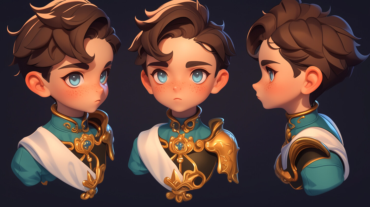 3D Head Sculpt References in 4K - Tika Art - +300 Chibi Prince Male ...