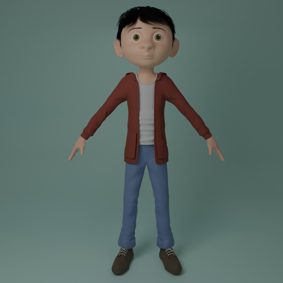 ArtStation - 3D Cartoonish Miguel Character Model