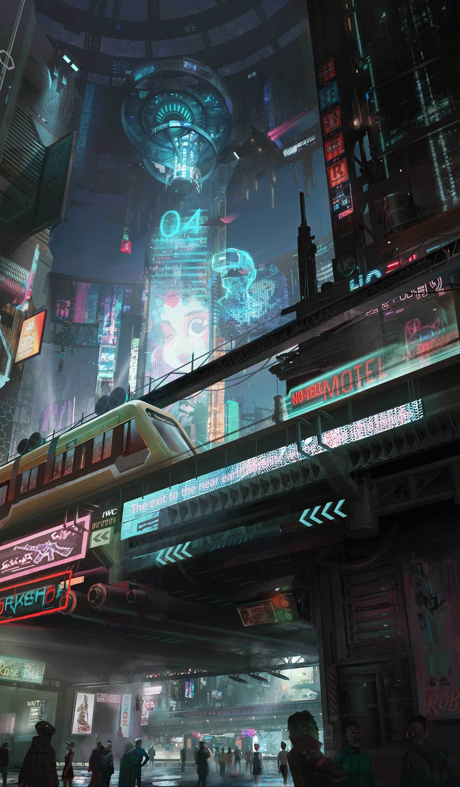 ArtStation - Alien Cyberpunk city