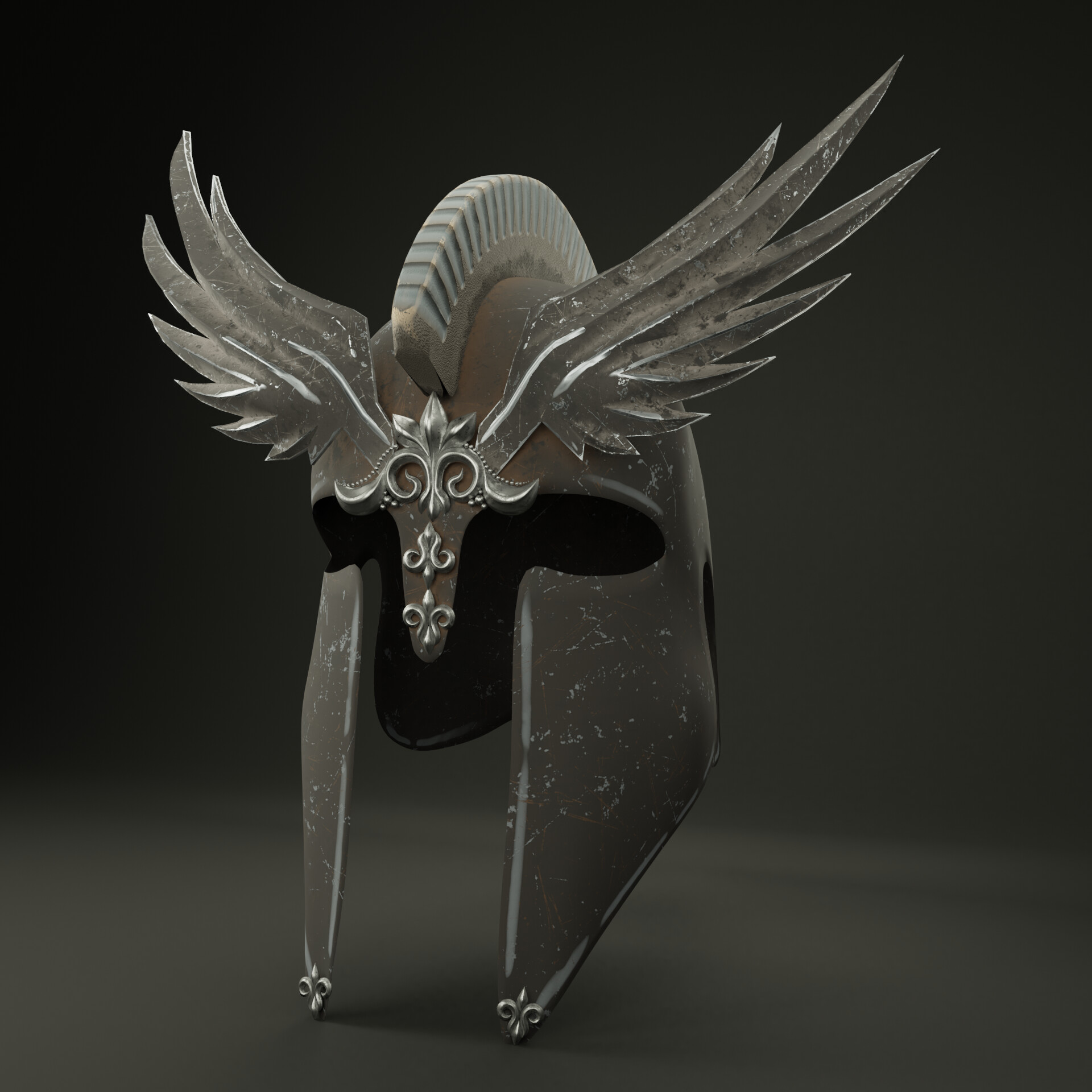 ArtStation - 3D Medevial Warrior Helmet Design