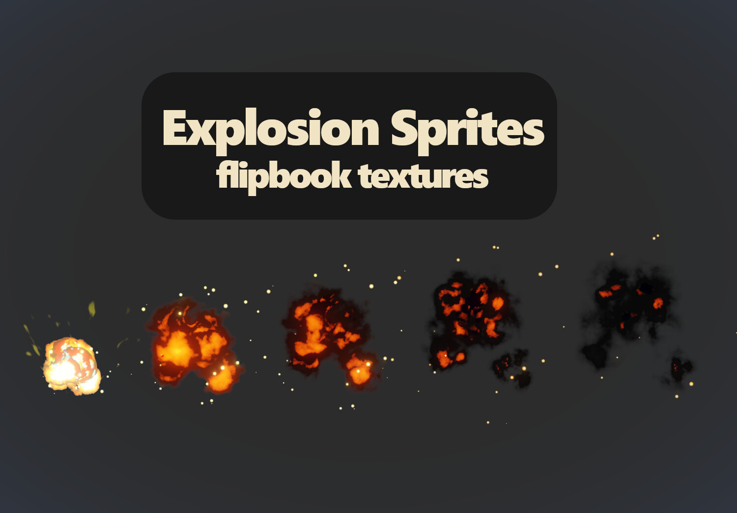 ArtStation - Explosion Sprite/Flipbook textures