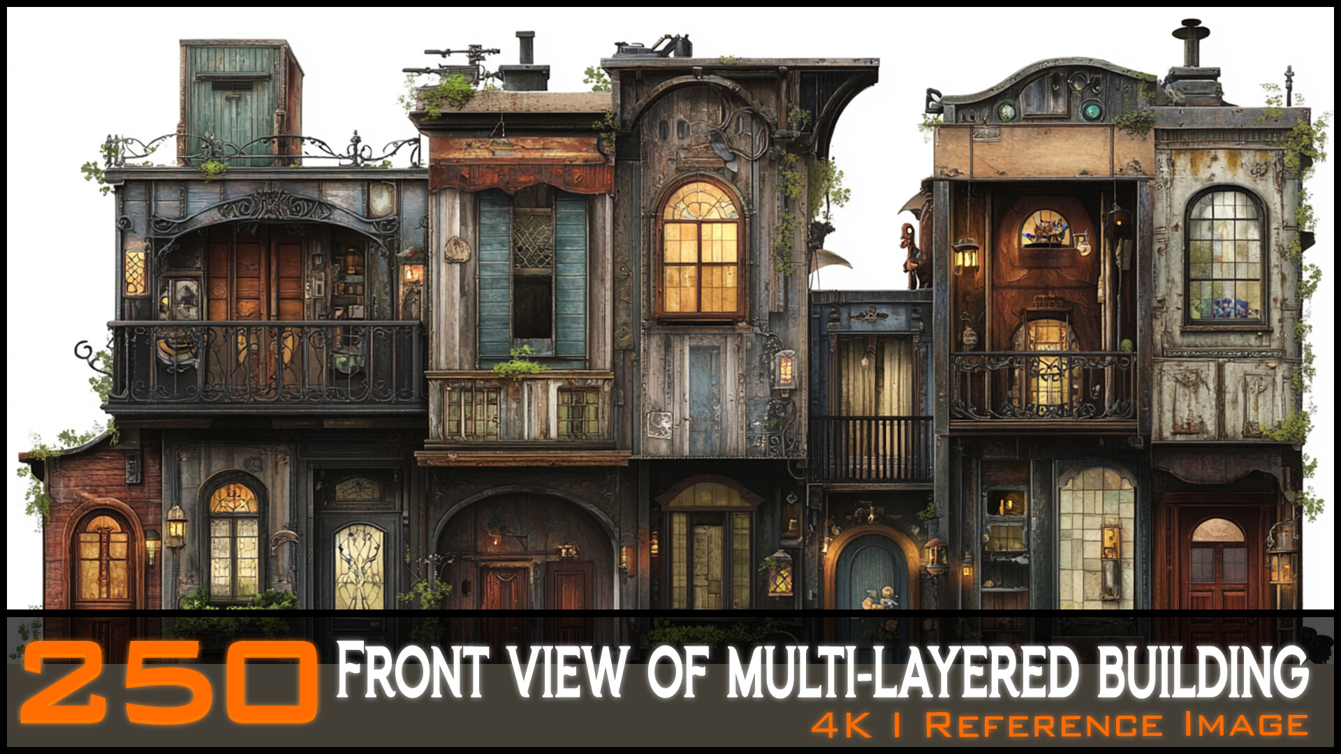 ATR Studio - Front view of multi-layered building - 250 Reference Image